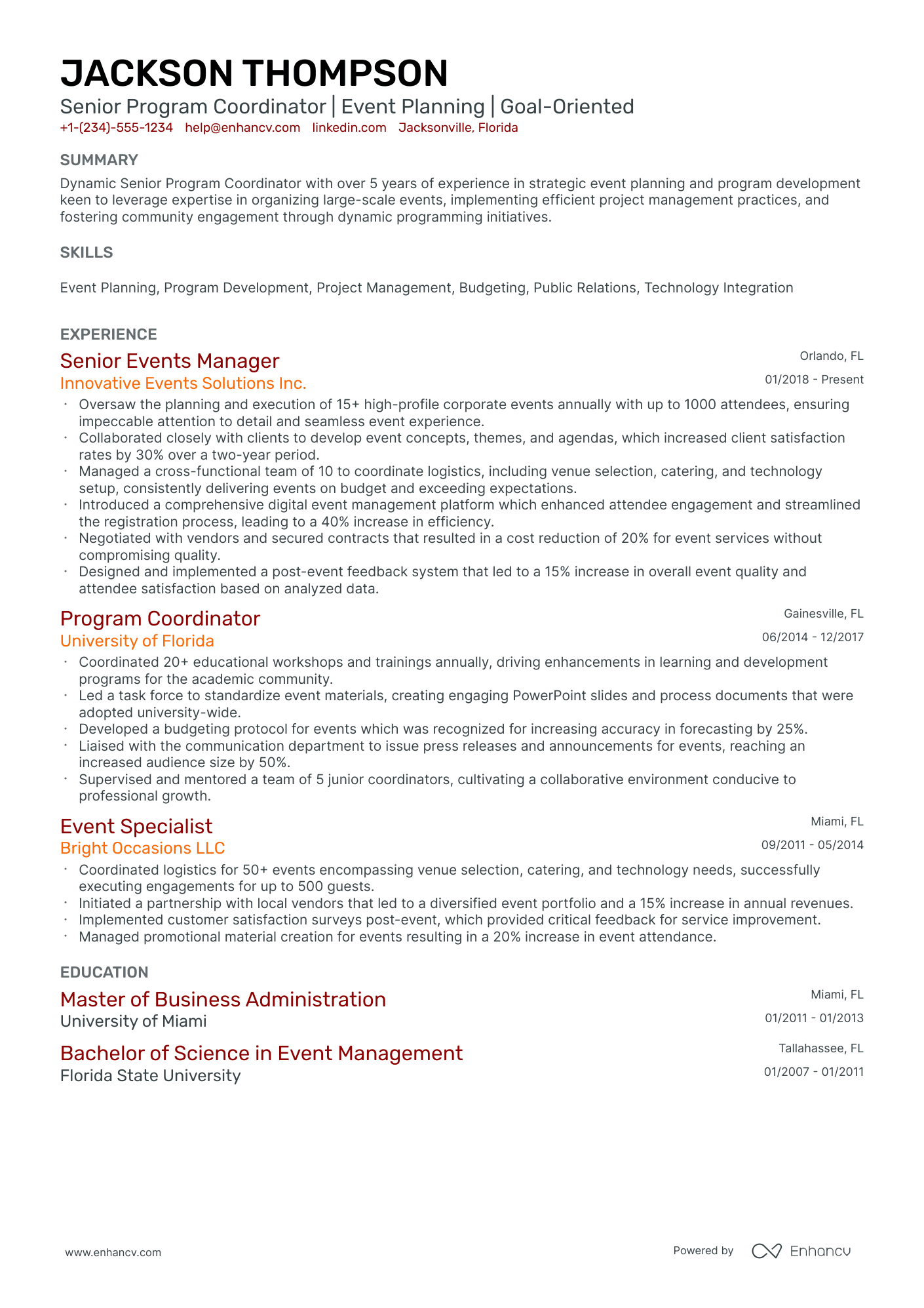 10 Program Director Resume Examples & Guide for 2025