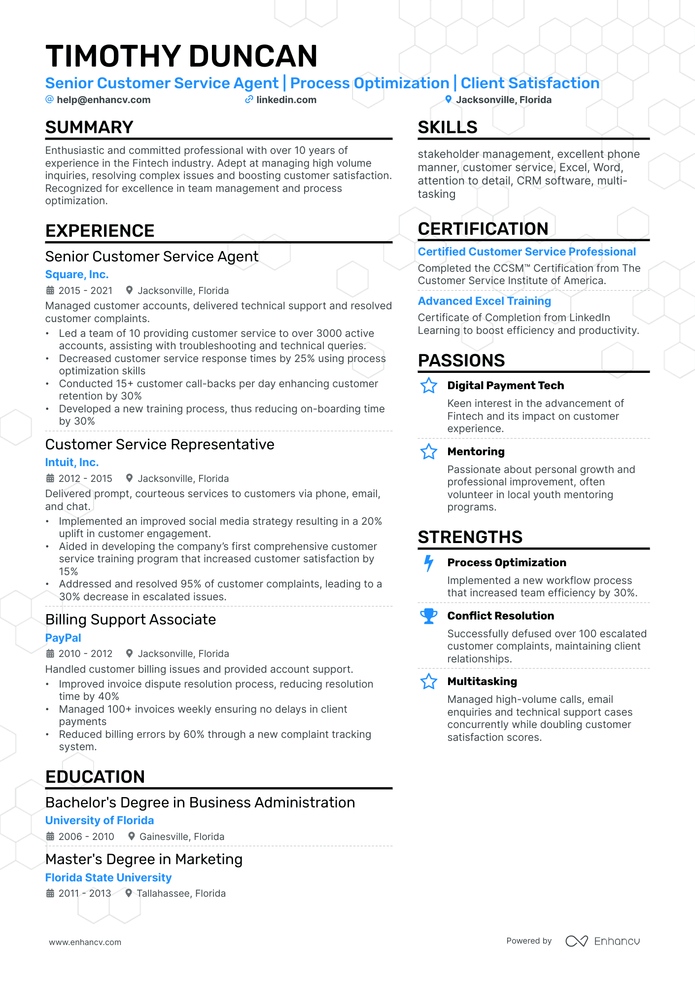 10 Customer Service Agent Resume Examples & Guide for 2026
