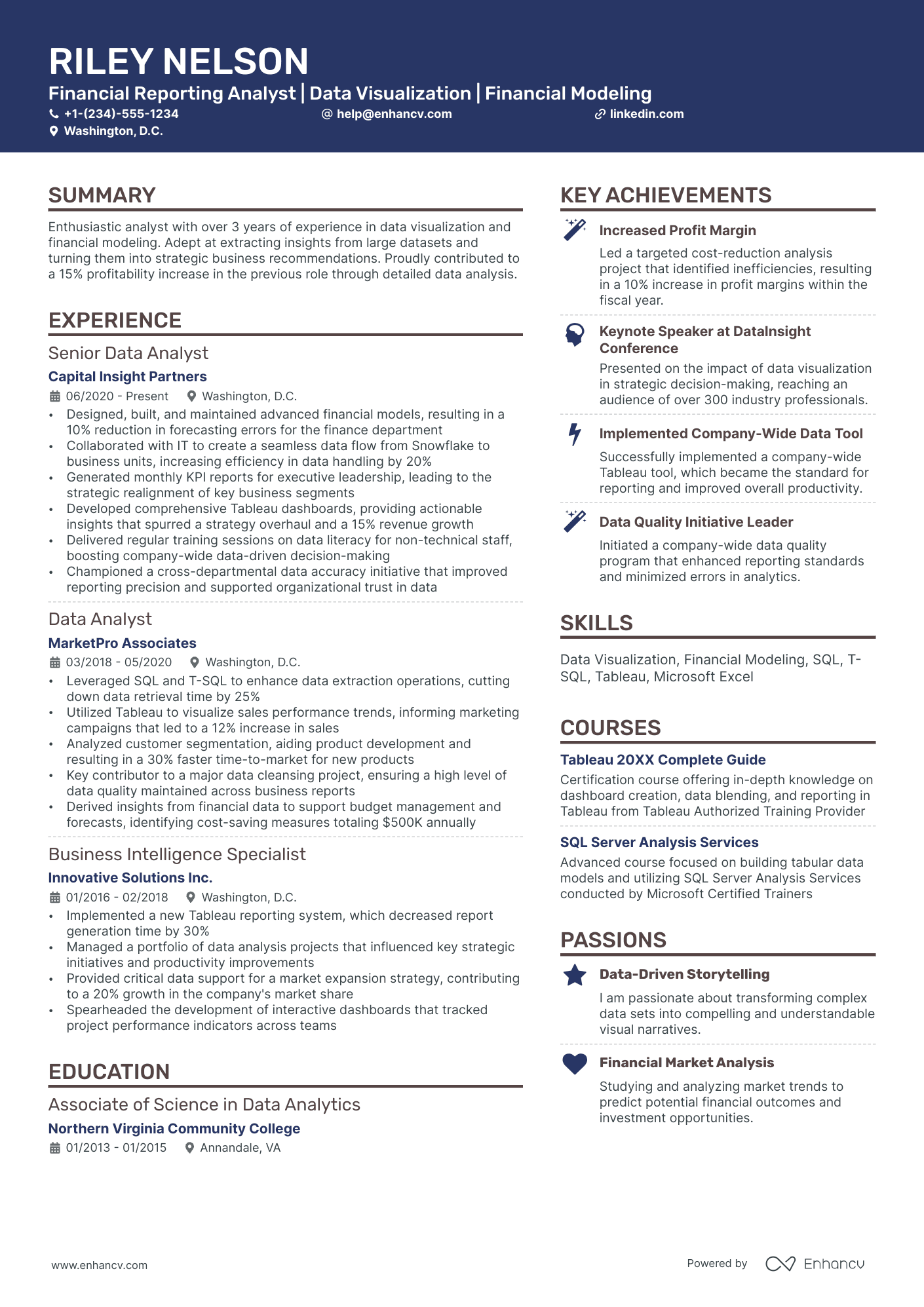 10 Financial Reporting Analyst Resume Examples & Guide for 2026