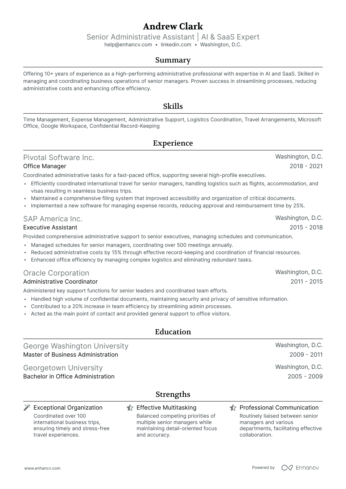 10 Executive Administrative Assistant Resume Examples & Guide for 2025