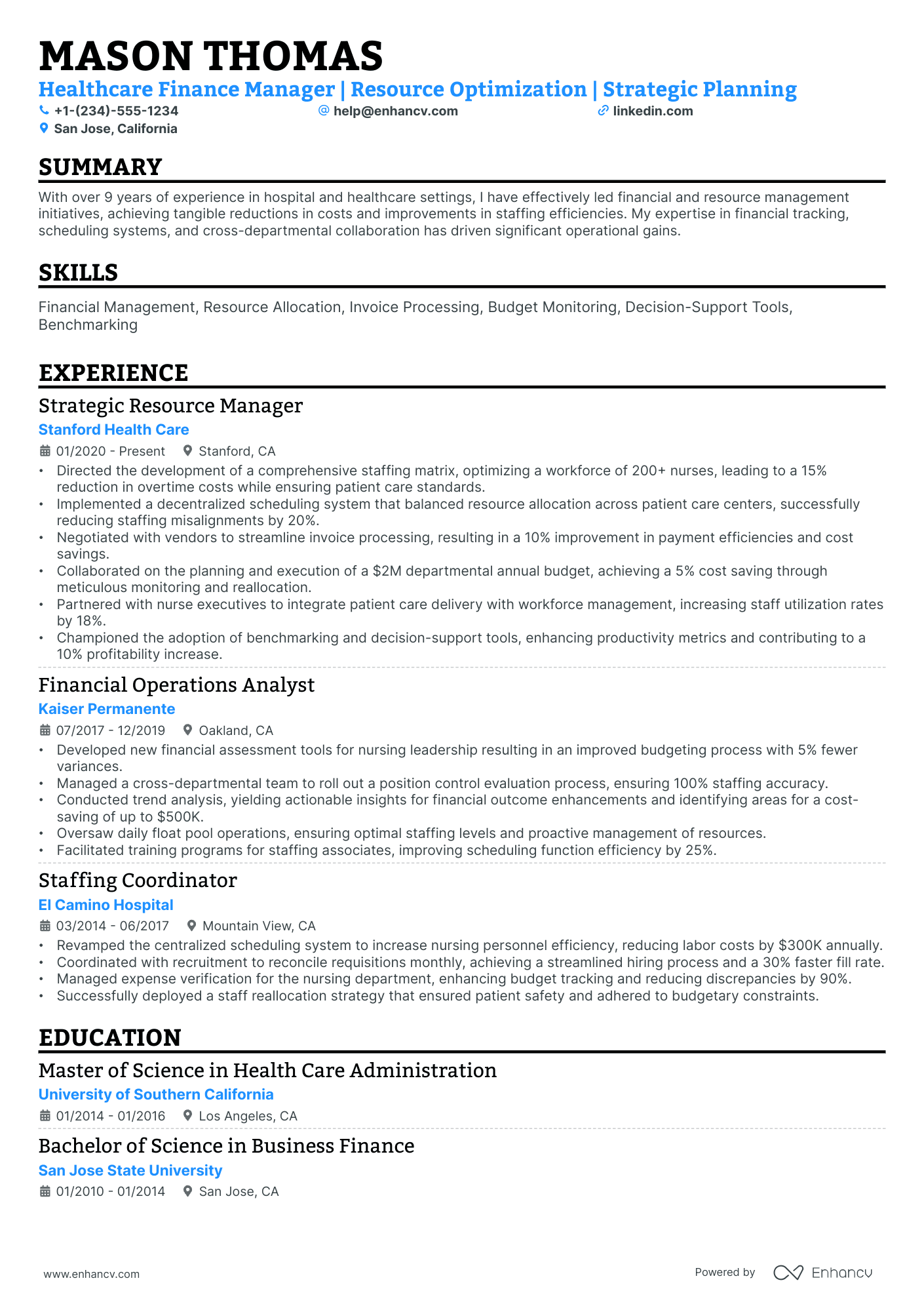 10 Staffing Manager Resume Examples & Guide for 2025