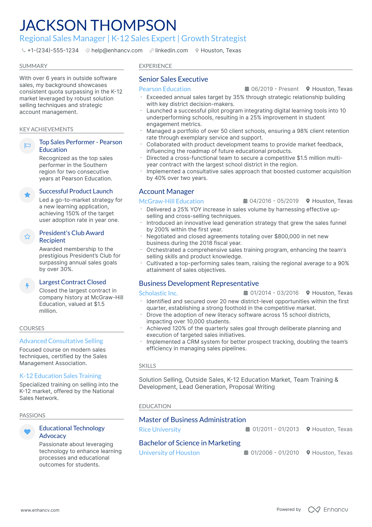 10 Software Sales Resume Examples & Guide for 2026