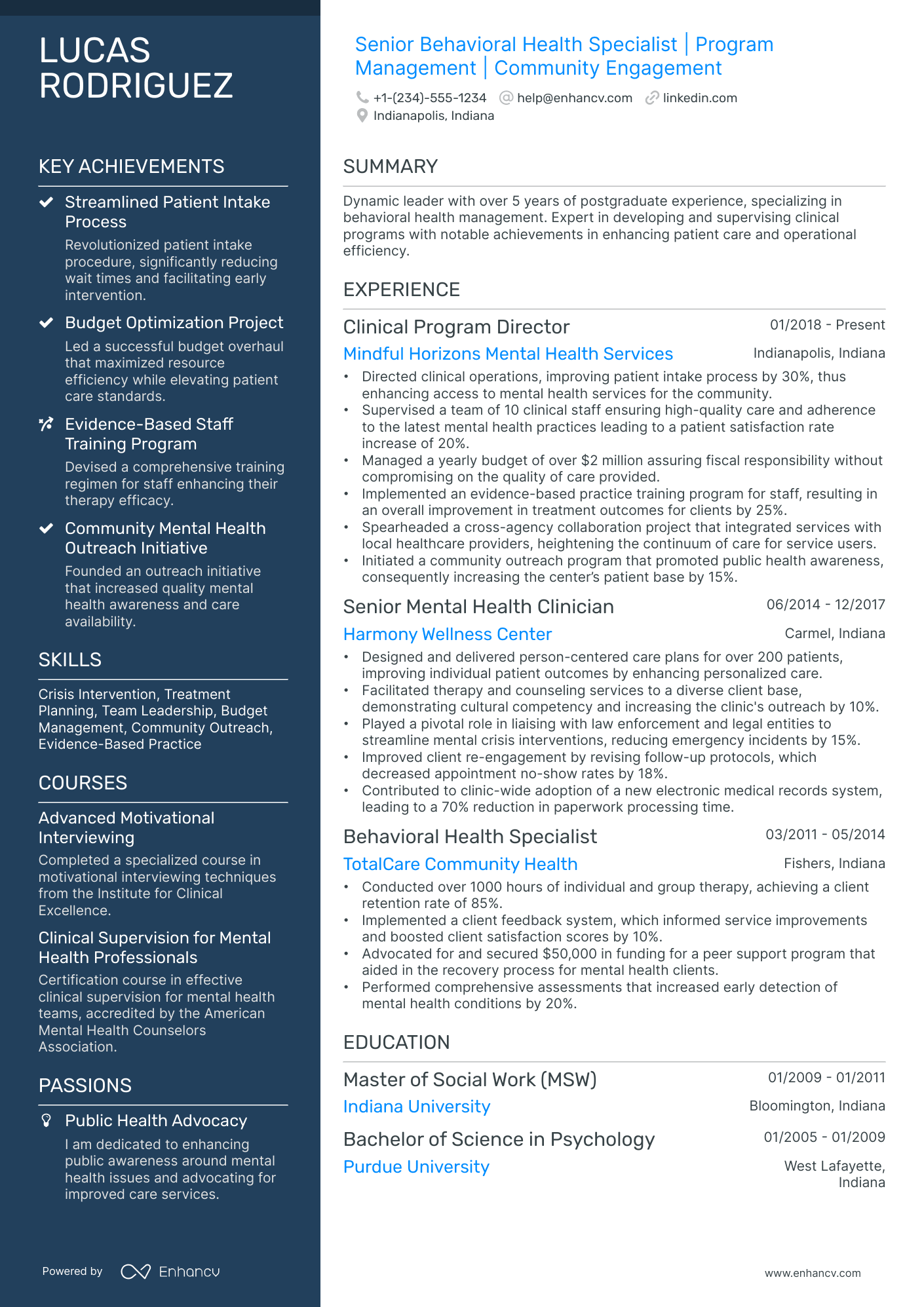 10 Mental Health Program Manager Resume Examples & Guide for 2025