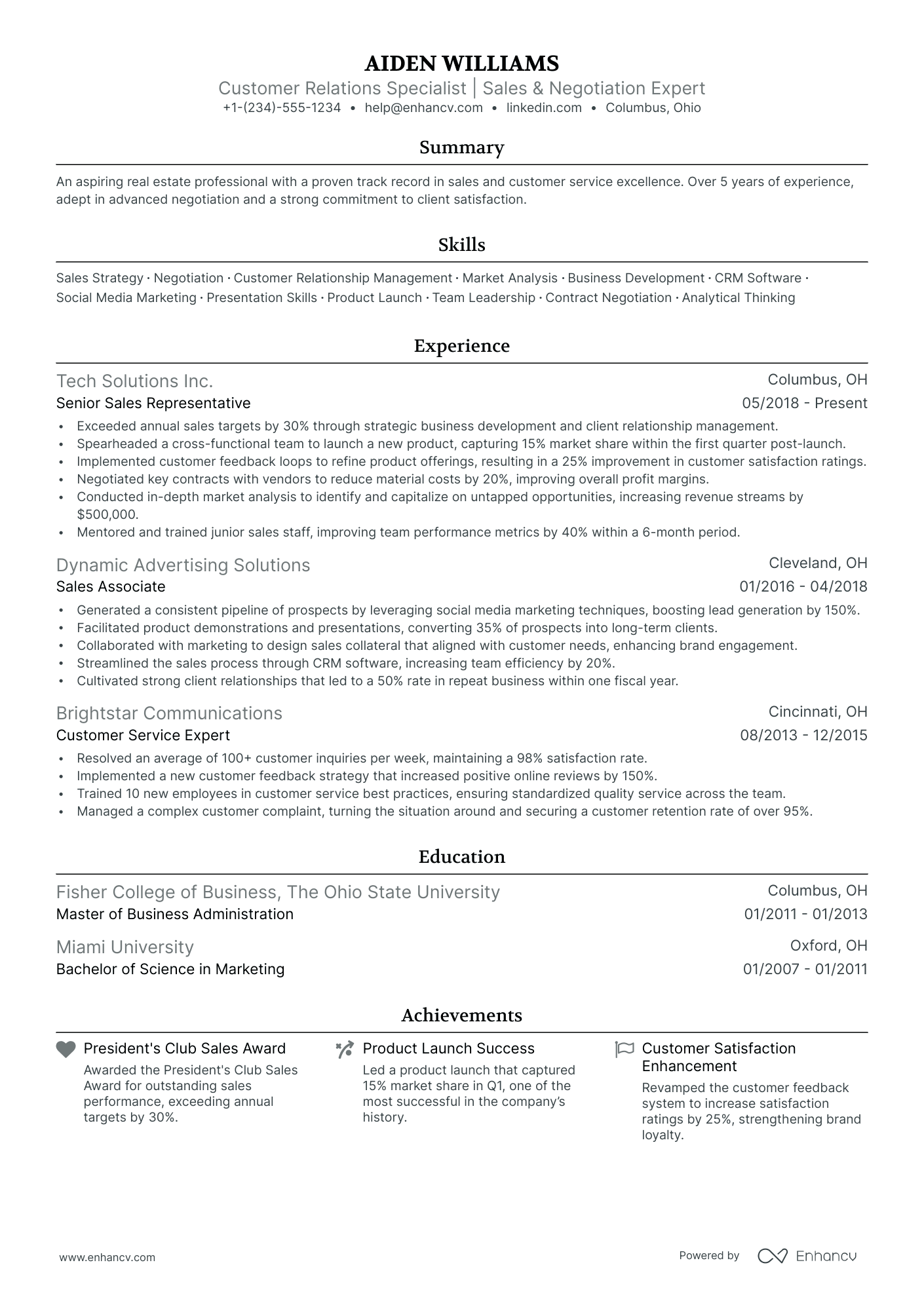 5 Realtor Resume Examples & Guide for 2024