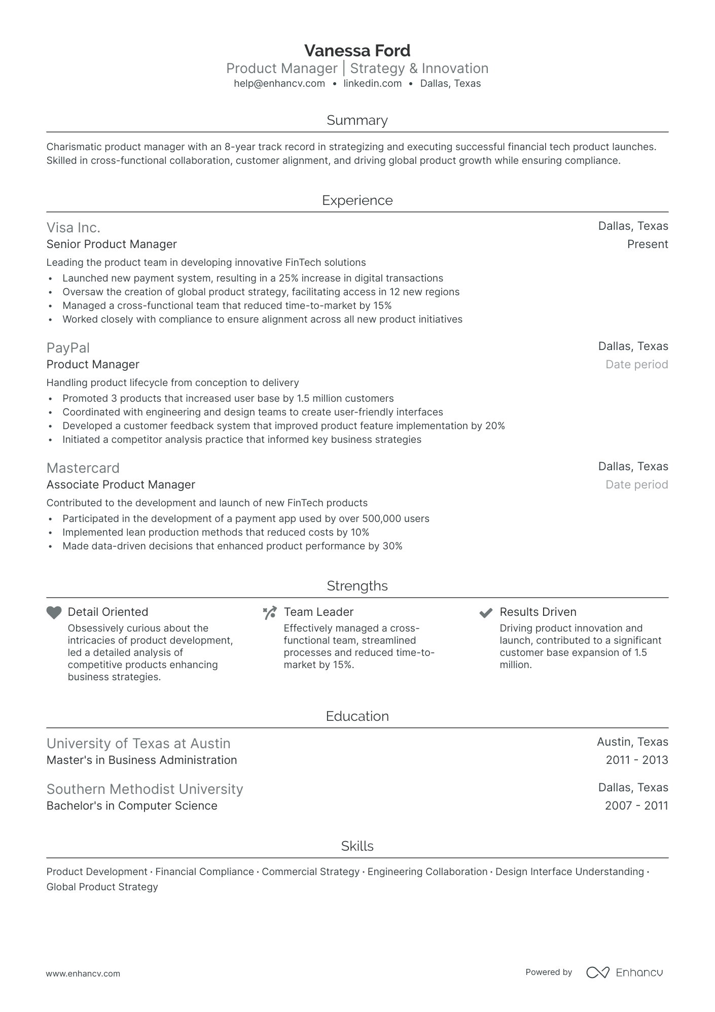 5 Senior Product Manager Resume Examples & Guide for 2024