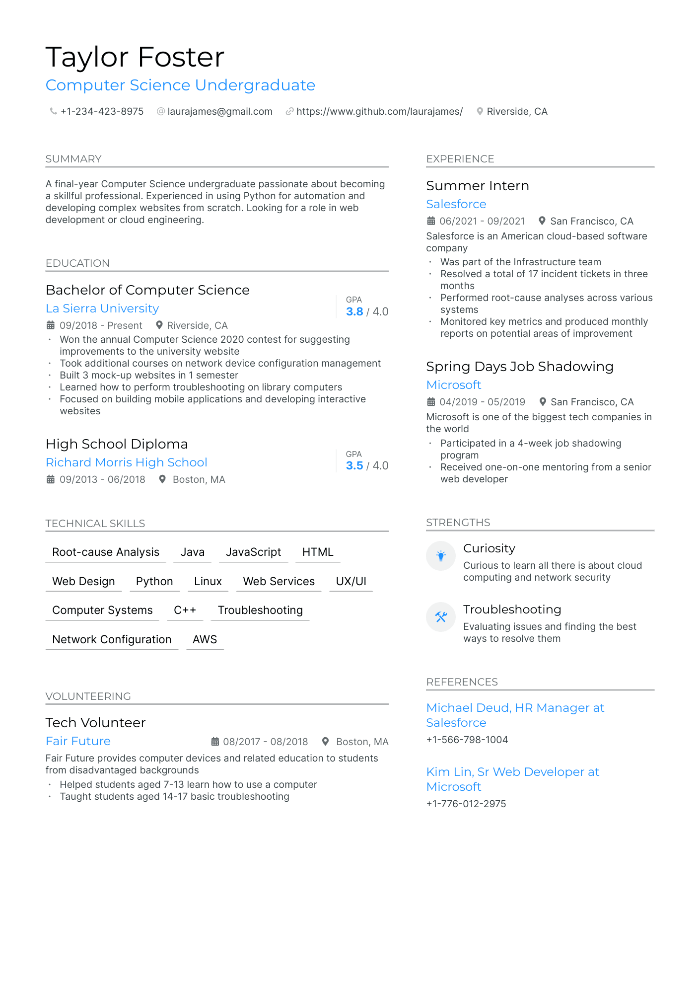8 College Resume Examples & Guide for 2024
