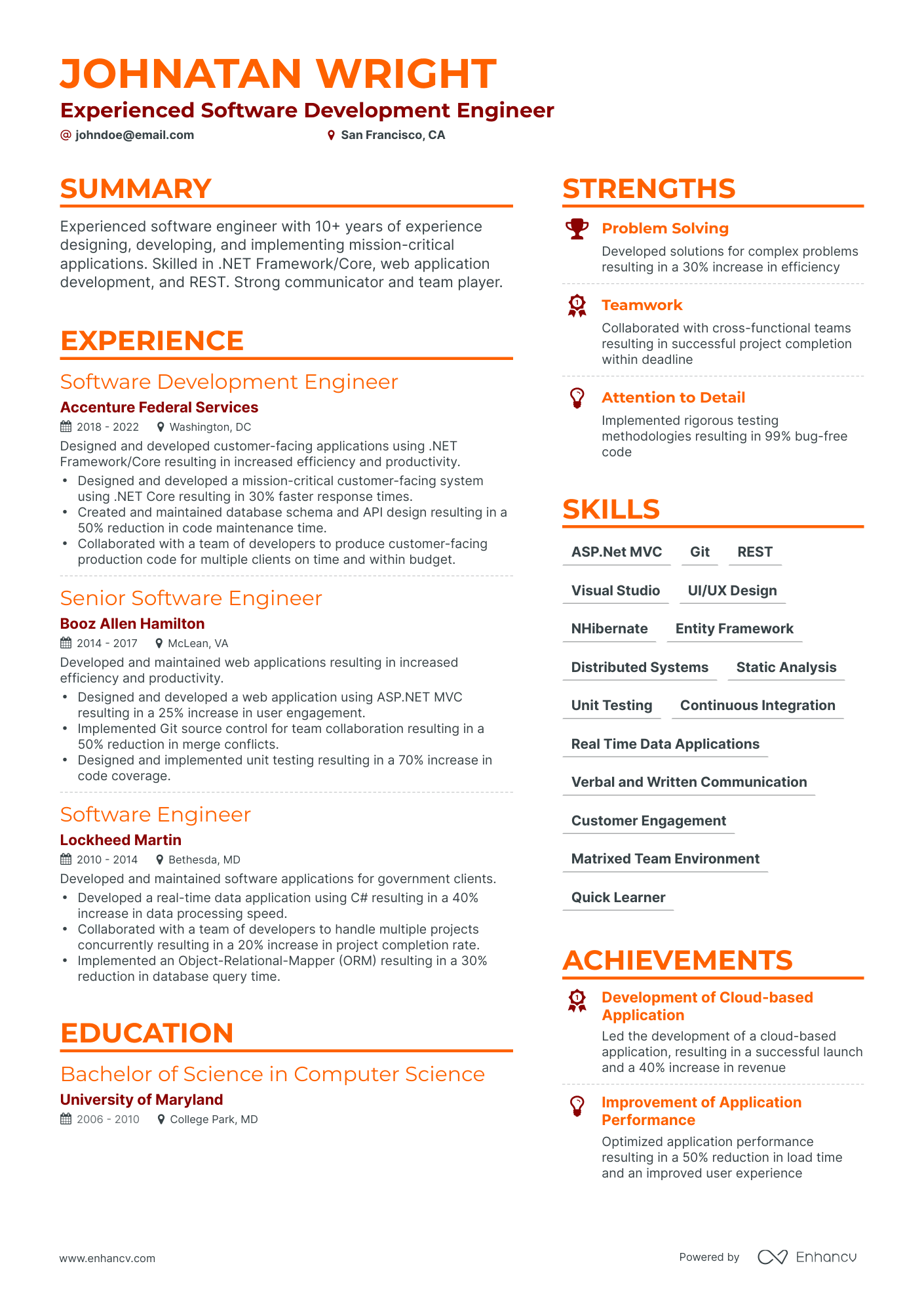 18 Software Engineer Resume Examples & Guide for 2024