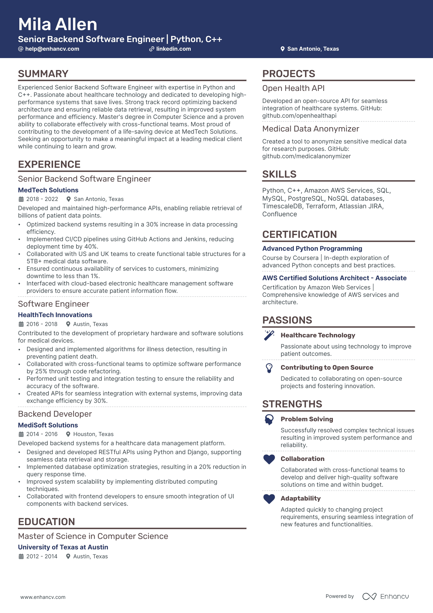 10 AWS Solutions Architect Resume Examples & Guide for 2026