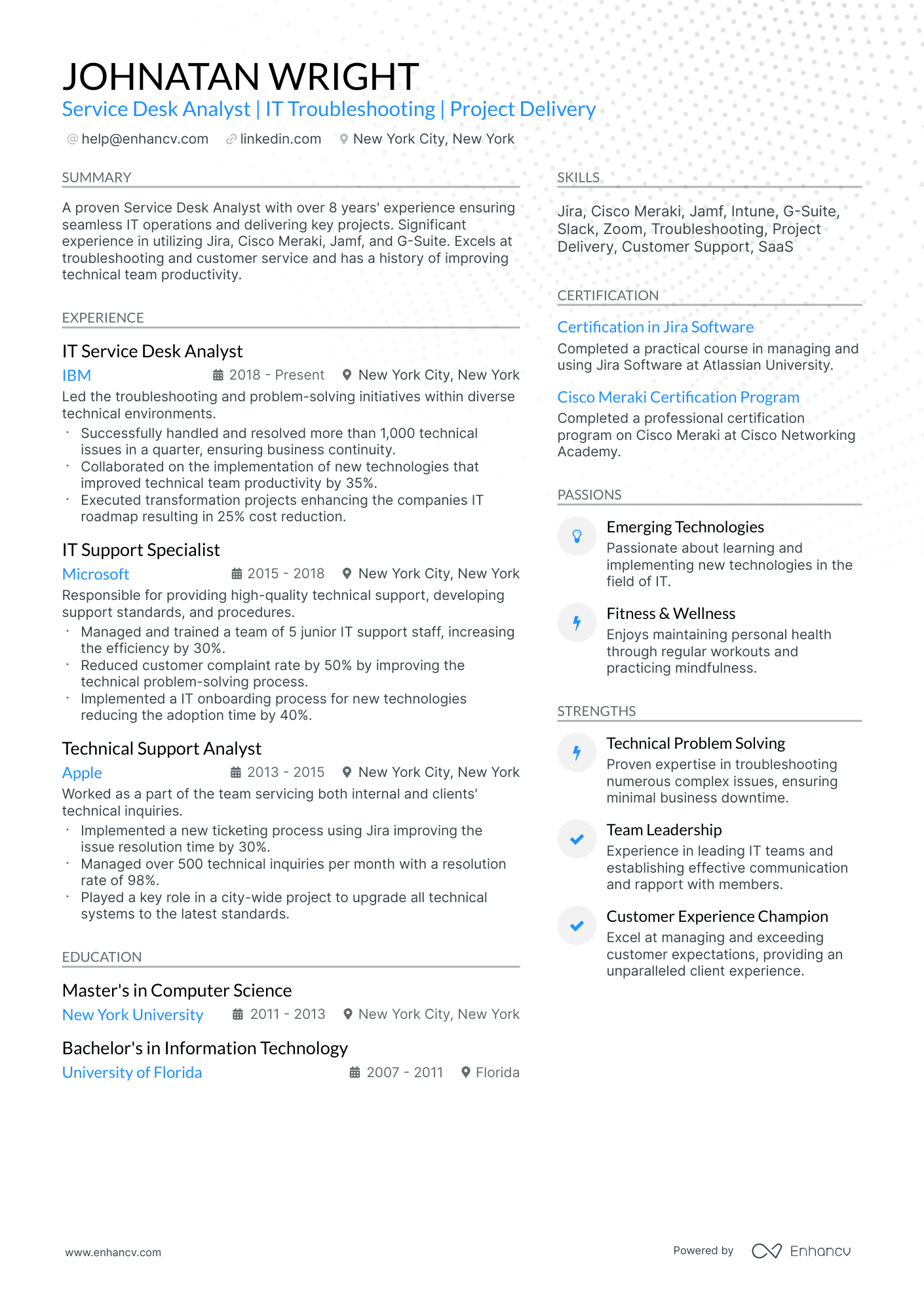 10 Service Desk Analyst Resume Examples & Guide for 2025