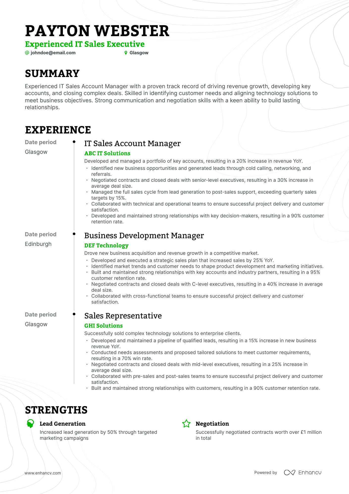 5 IT Sales Executive Resume Examples & Guide for 2024