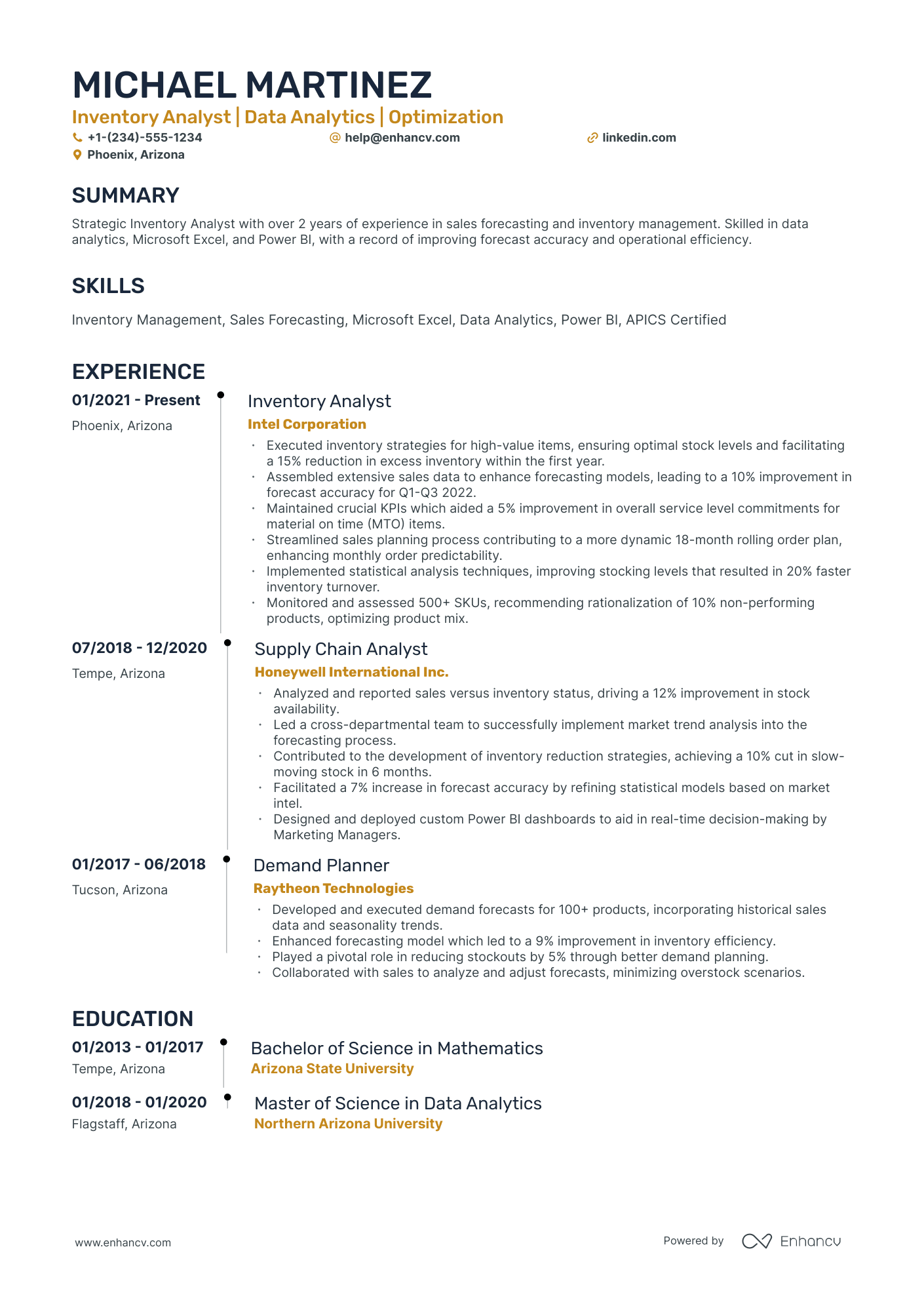 10 Demand Planning Manager Resume Examples & Guide for 2026