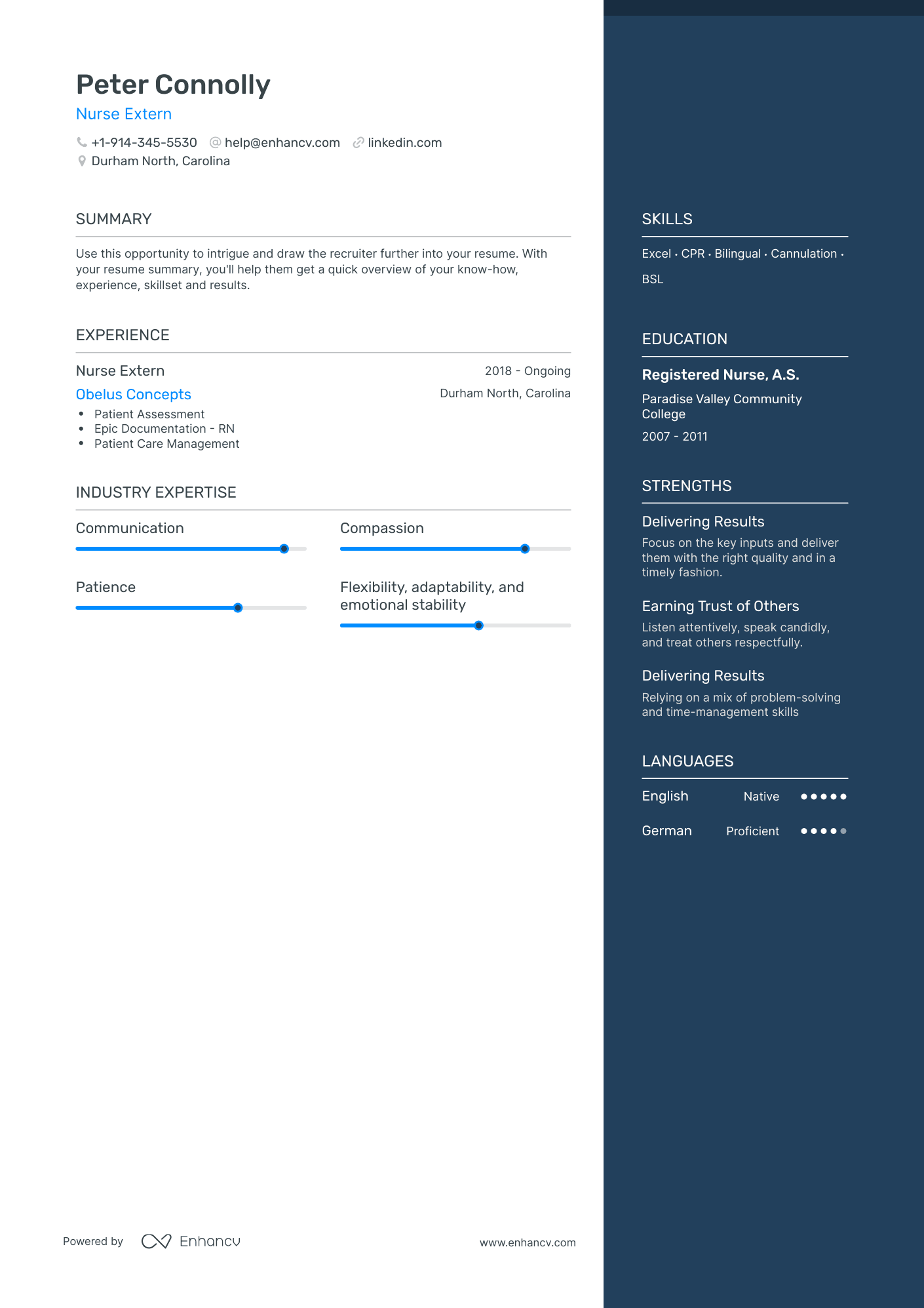 Nurse Extern Resume Examples & Guide for 2023 (Layout, Skills, Keywords ...
