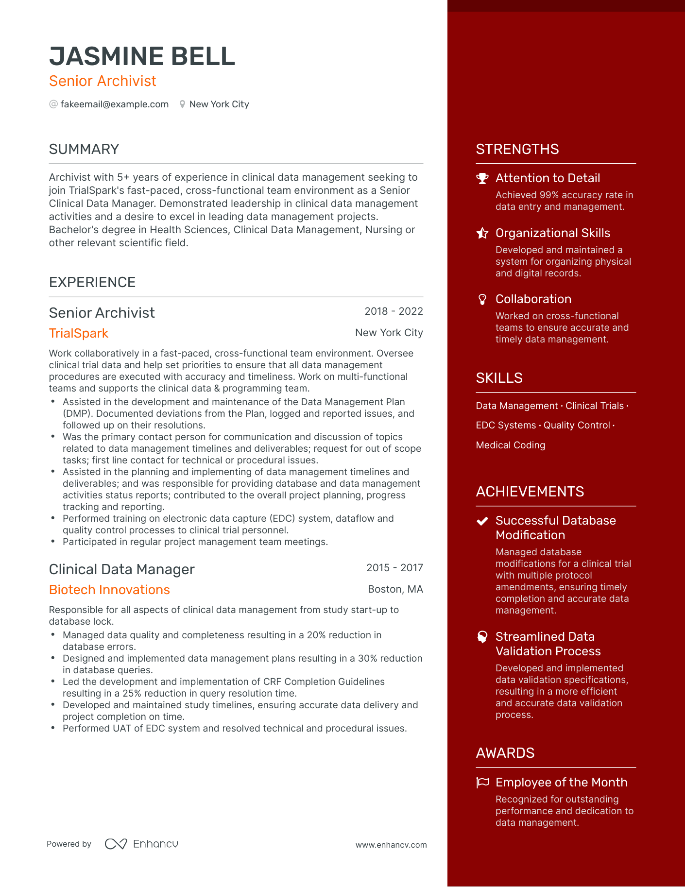 5 Archivist Resume Examples & Guide for 2023