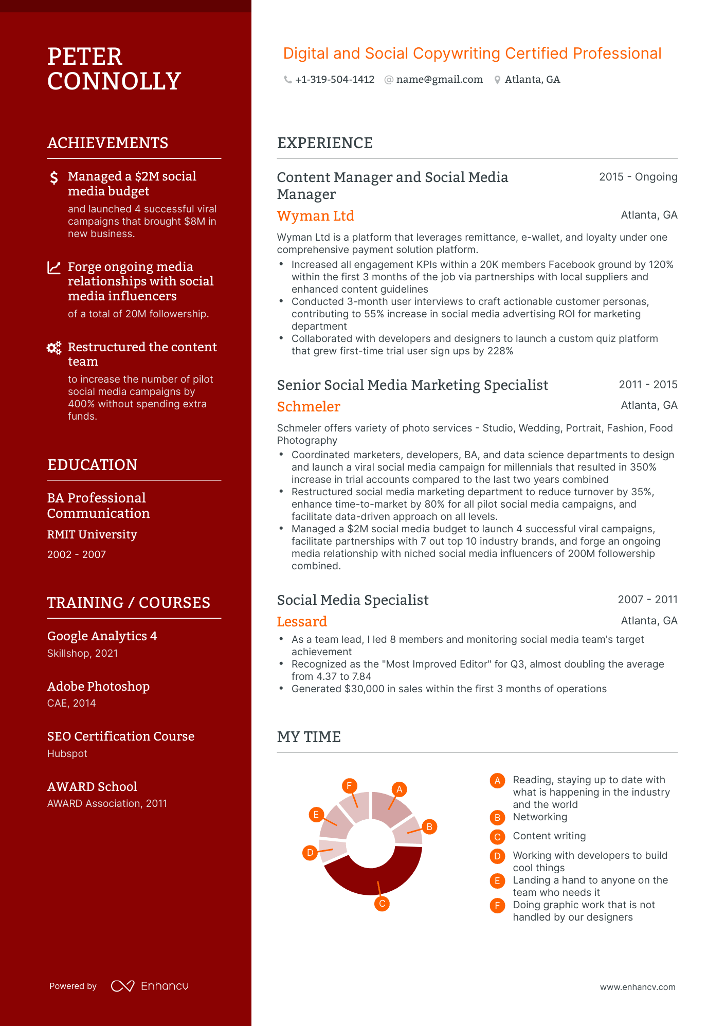 5 Social Media Manager Resume Examples & Guide for 2023