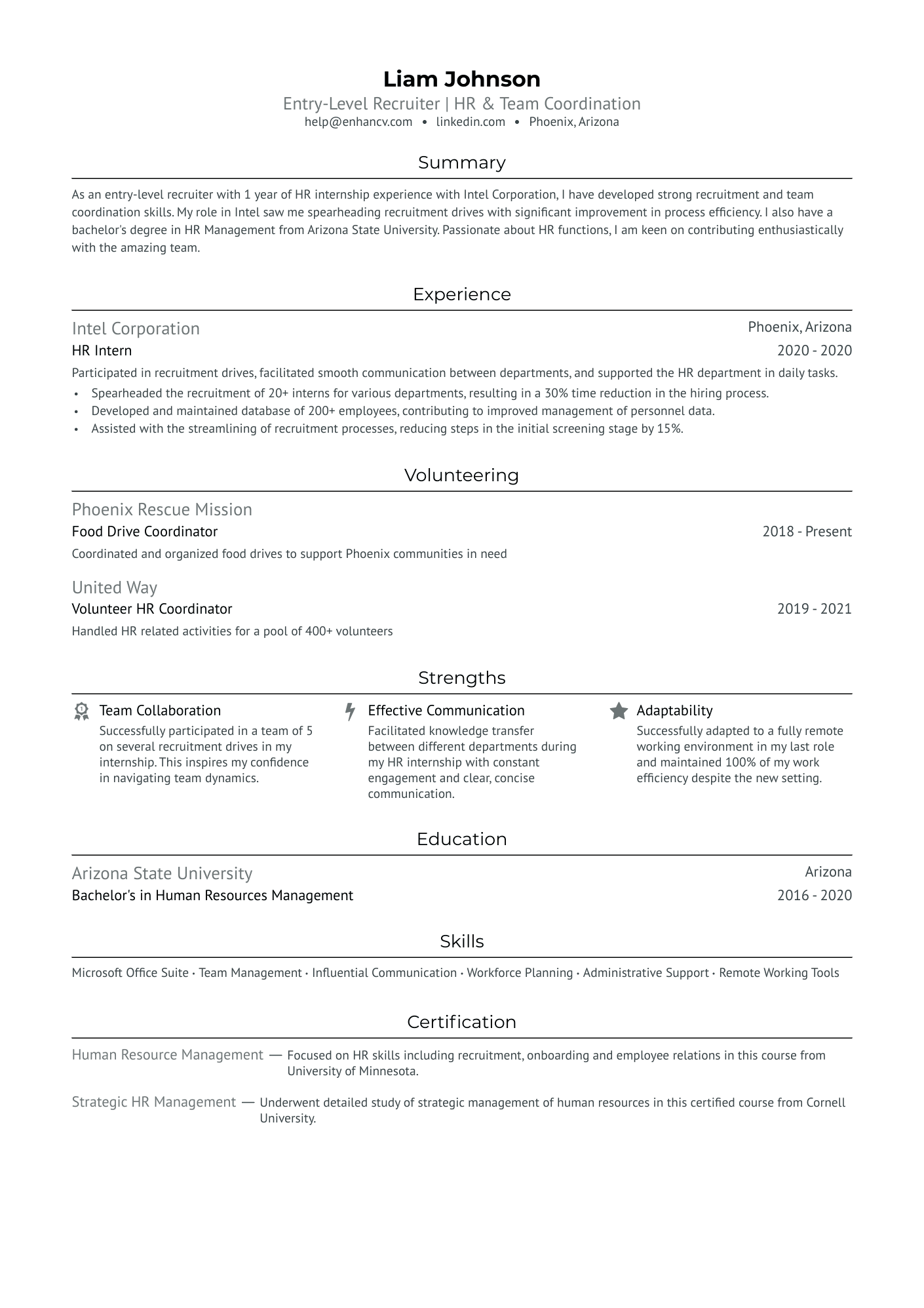 15 Recruiter Resume Examples & Guide for 2024