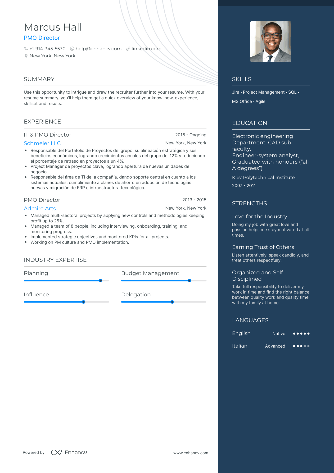 PMO Director Resume Examples & Guide for 2023 (Layout, Skills, Keywords ...