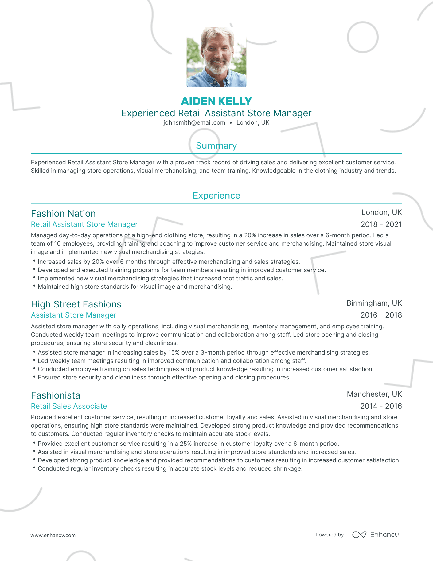 5 Retail Assistant Store Manager Resume Examples & Guide for 2024