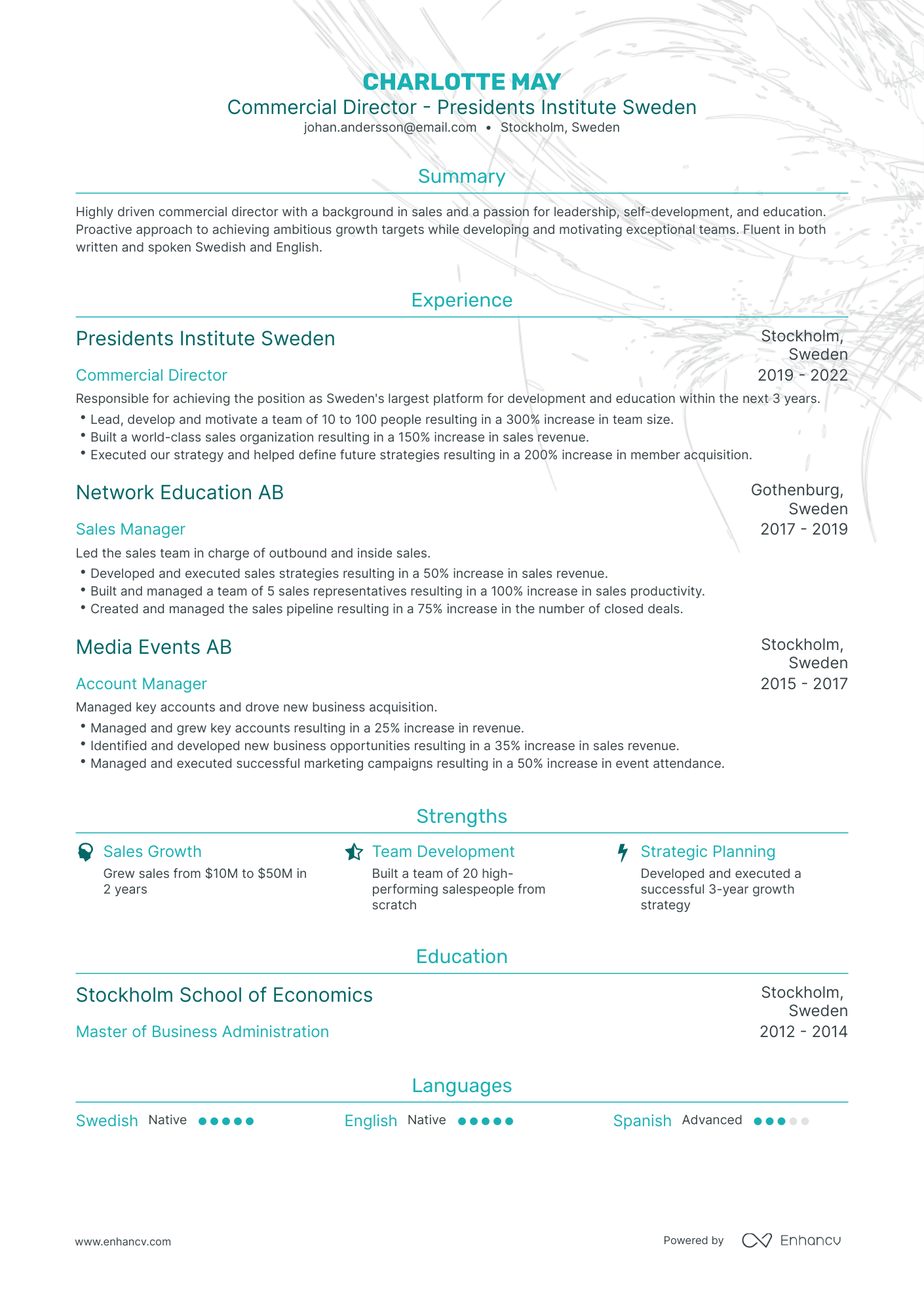 5 Commercial Director Resume Examples & Guide for 2023