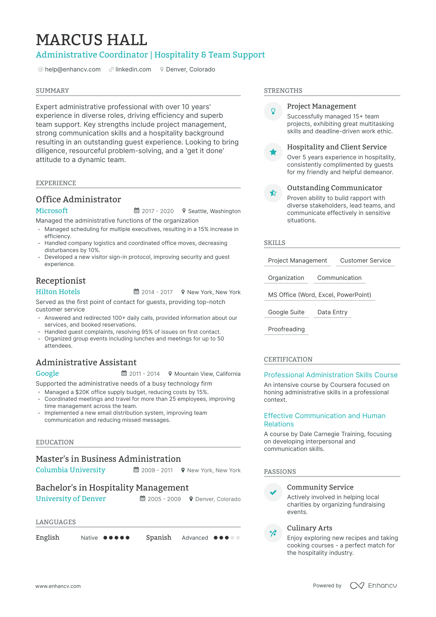 5 Administrative Coordinator Resume Examples & Guide for 2024