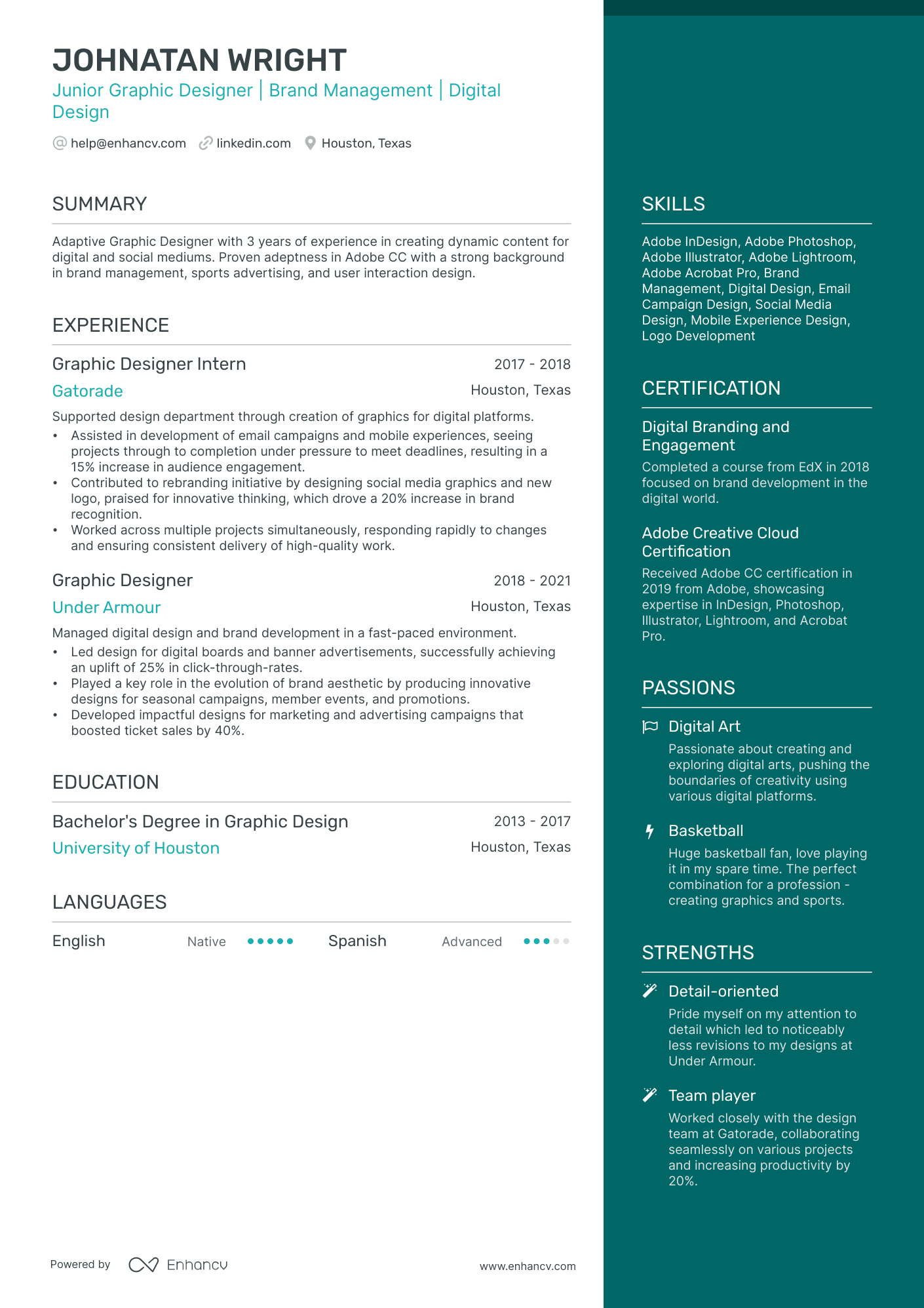 10 Junior Graphic Designer Resume Examples & Guide for 2026