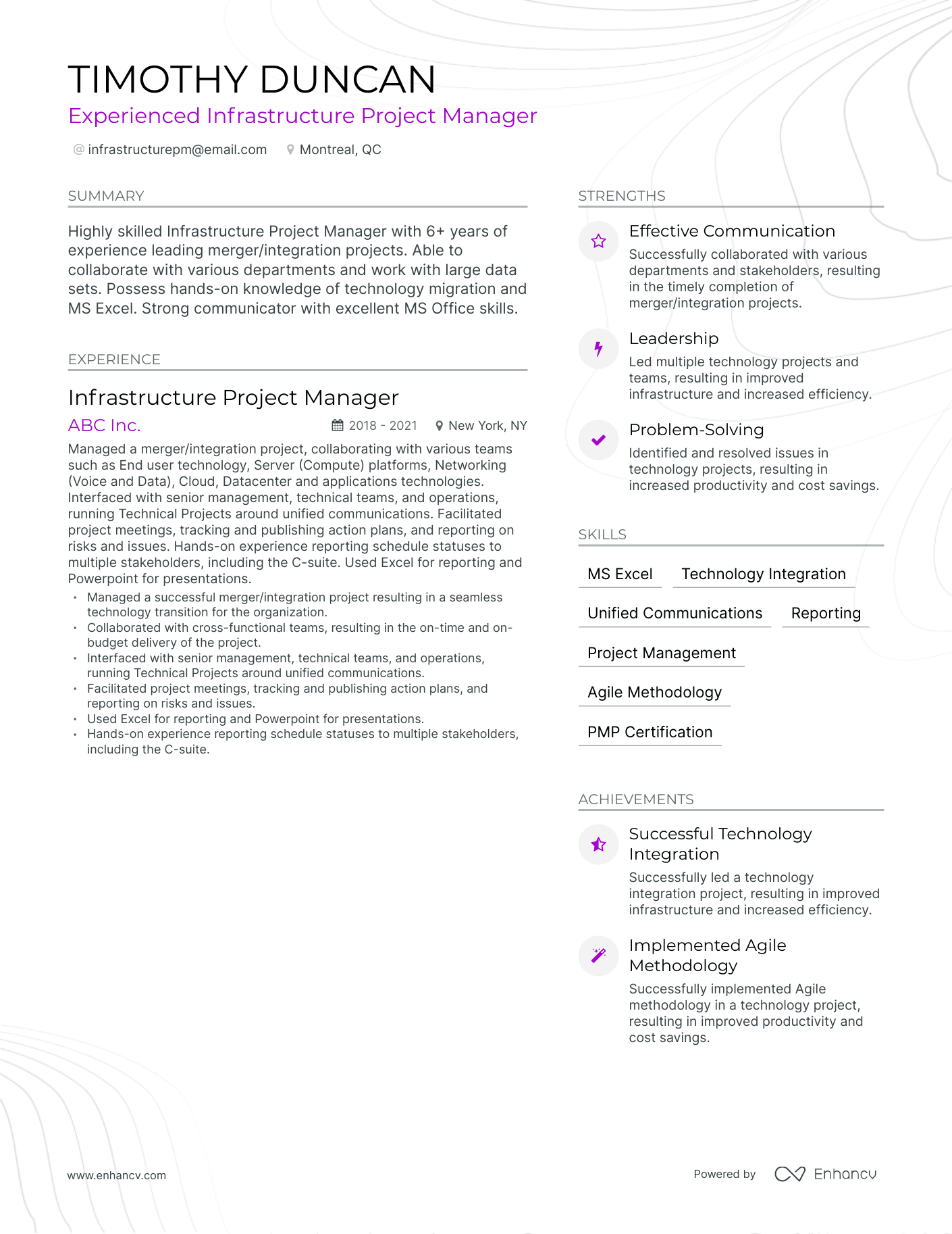 5 Infrastructure Project Manager Resume Examples & Guide for 2023