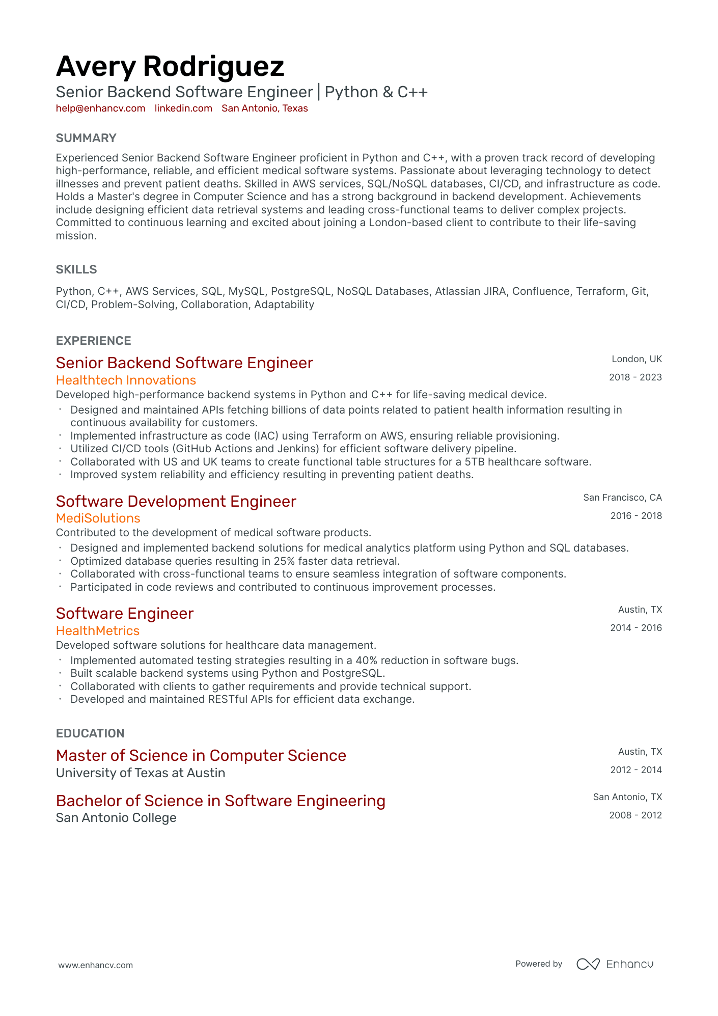 10 Cloud Architect Resume Examples & Guide for 2025