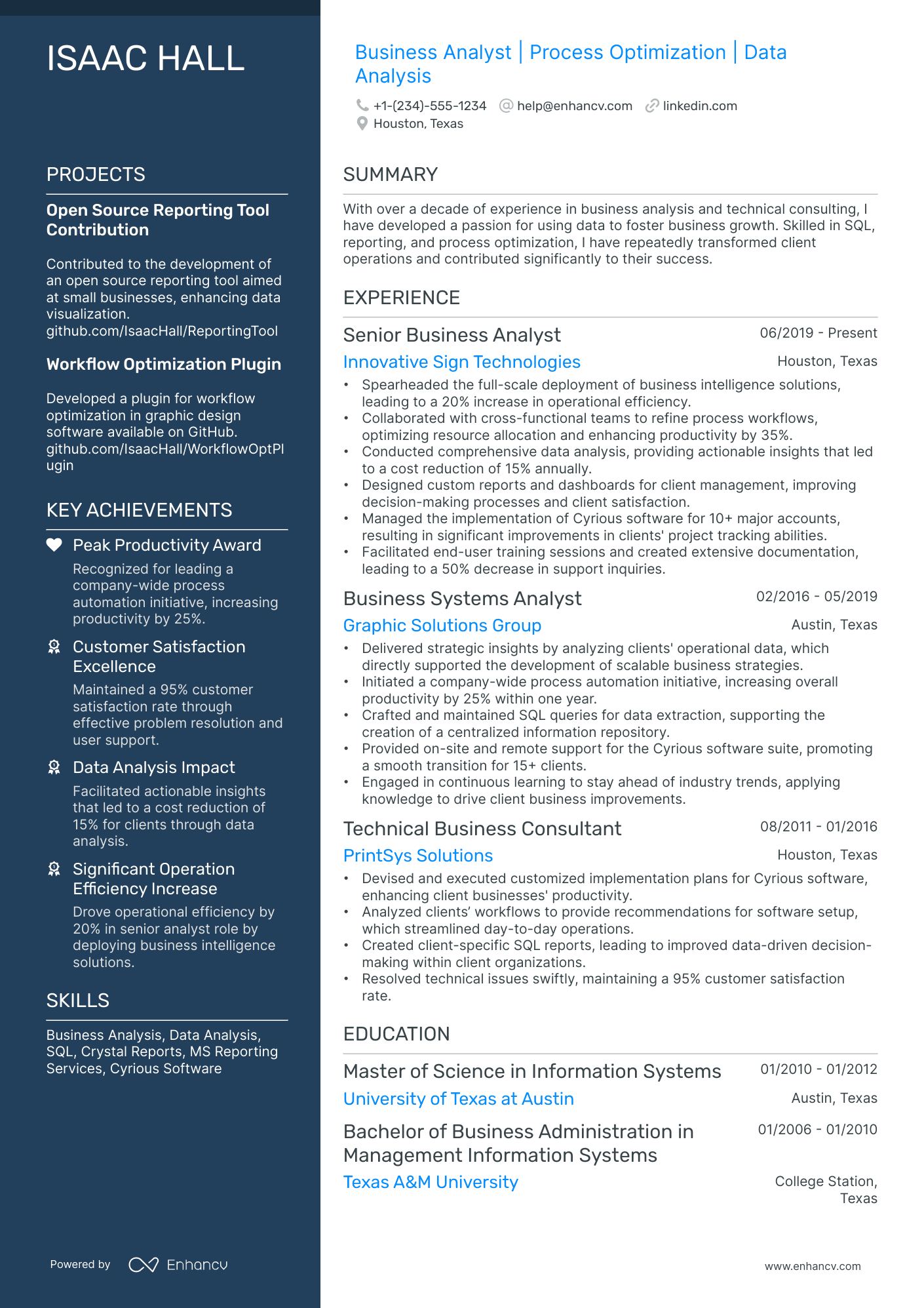 10 Software Business Analyst Resume Examples & Guide for 2026