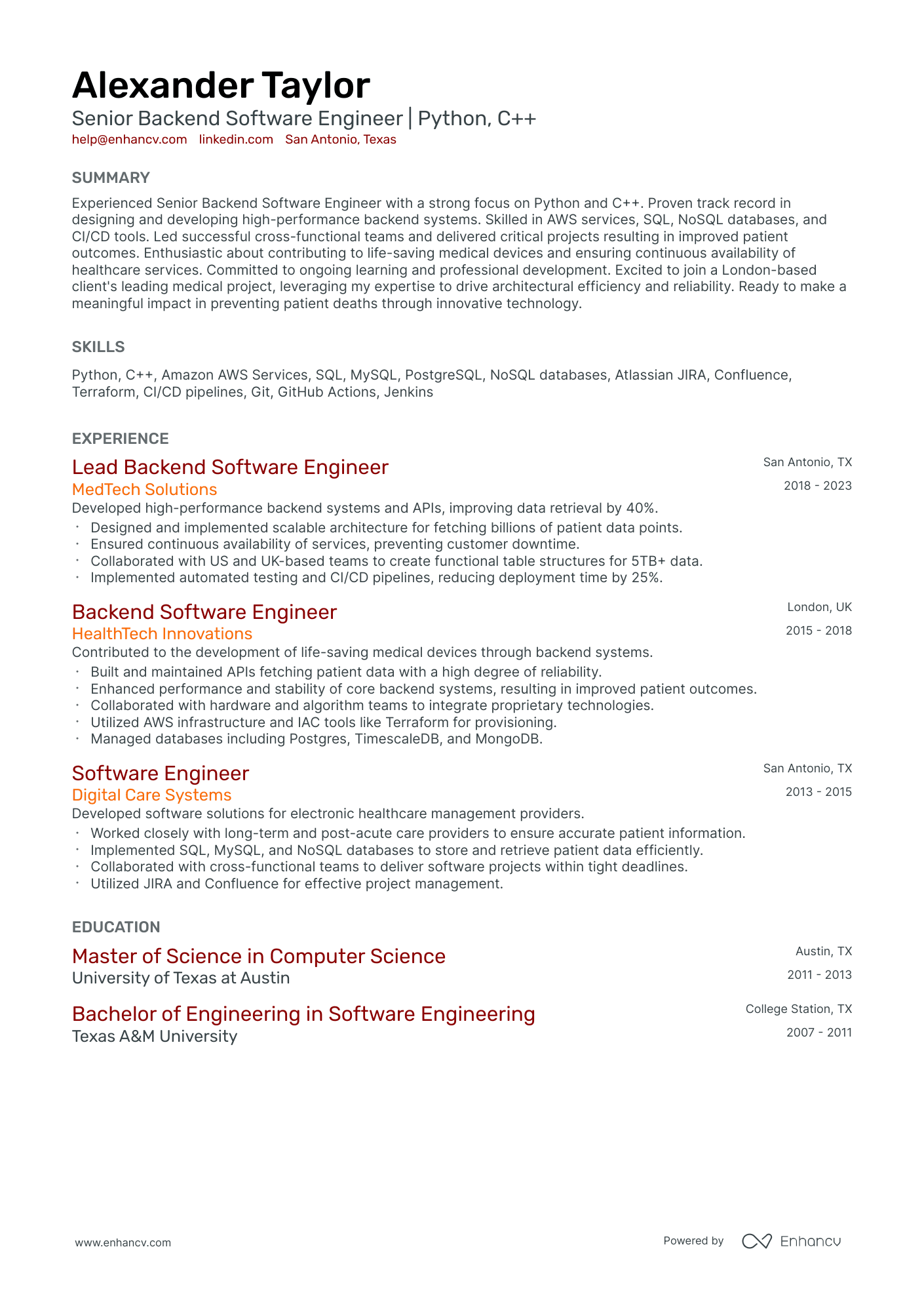 10 Solutions Engineer Resume Examples & Guide for 2025