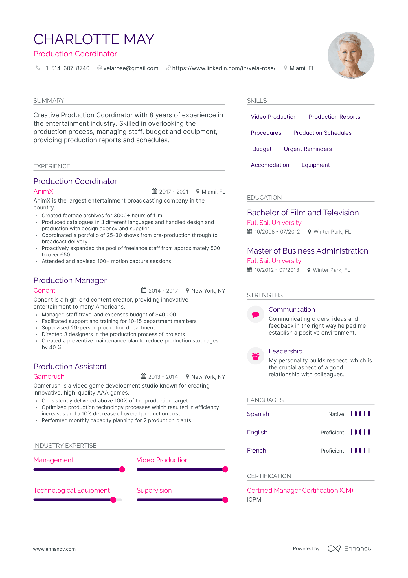 5 Production Coordinator Resume Examples & Guide for 2023