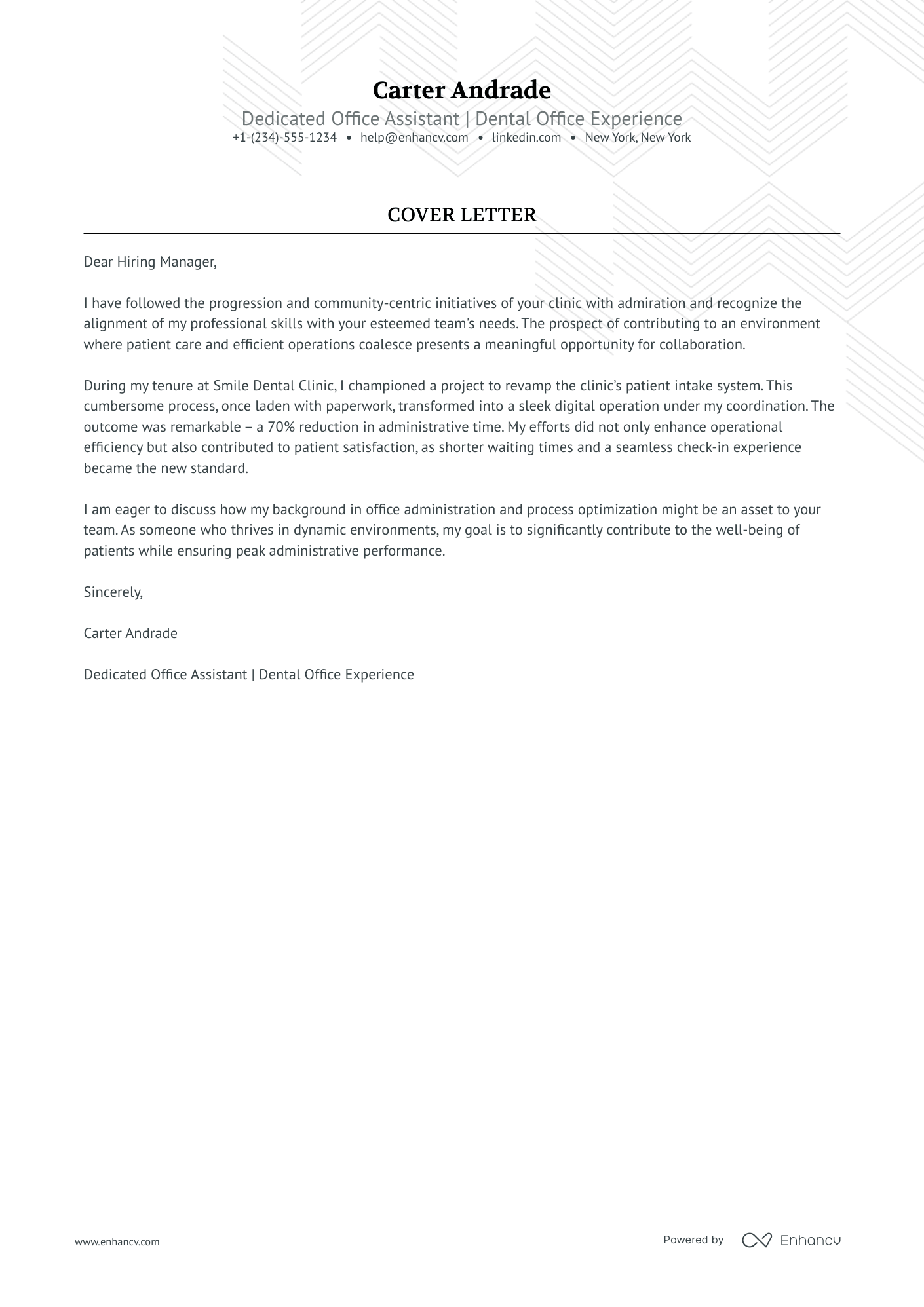 6 Professional Office Assistant Cover Letter Examples and Template for ...