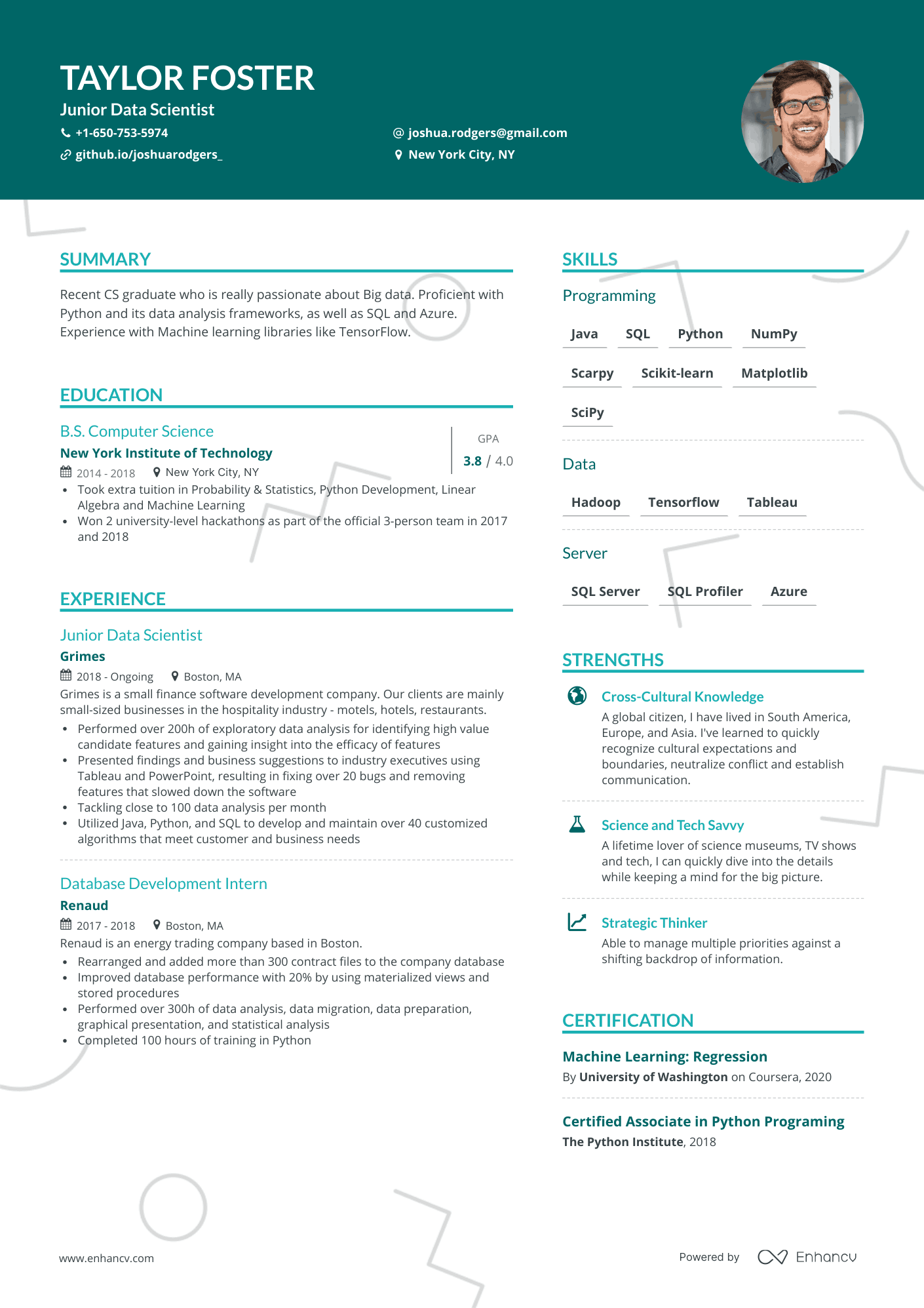 Computer Science Resume Examples Guide For 2023 Layout Skills