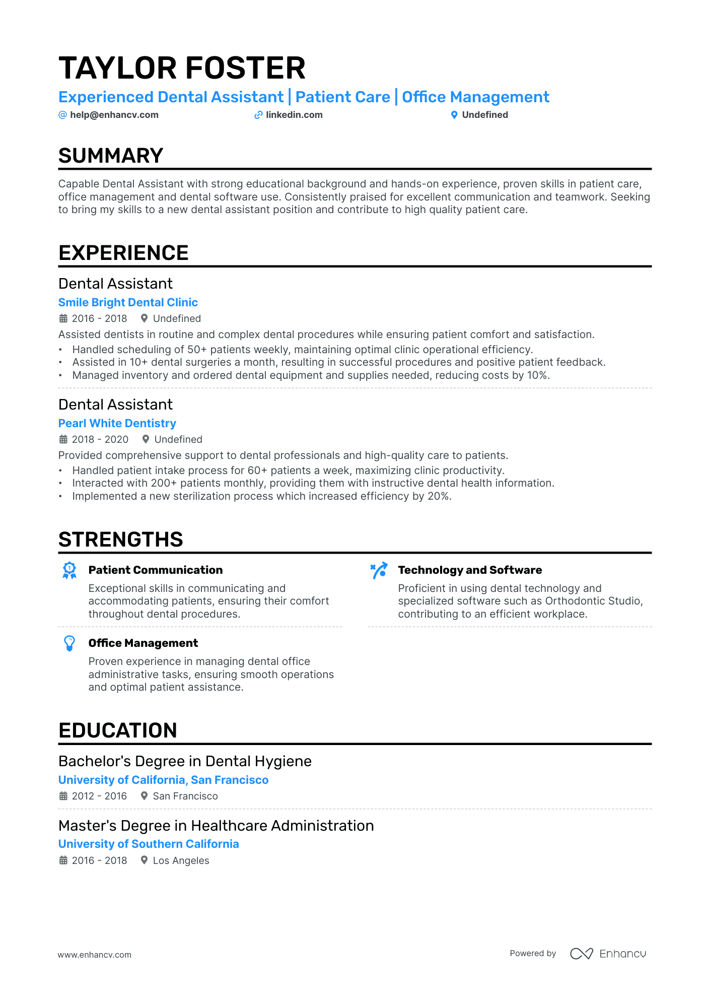5 Entry Level Dental Assistant Resume Examples & Guide for 2024