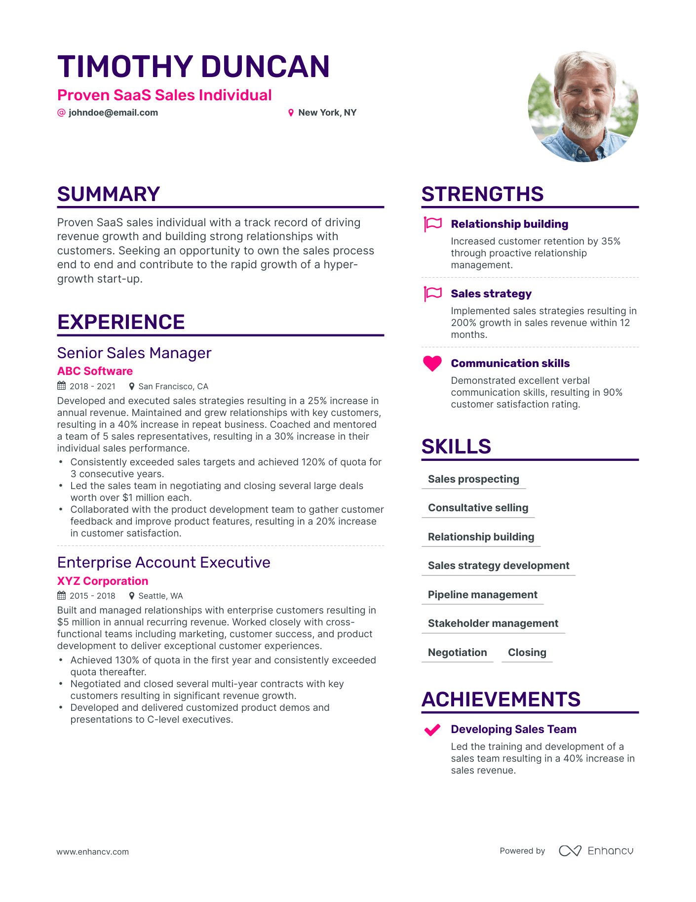 5 SaaS Sales Resume Examples & Guide for 2024