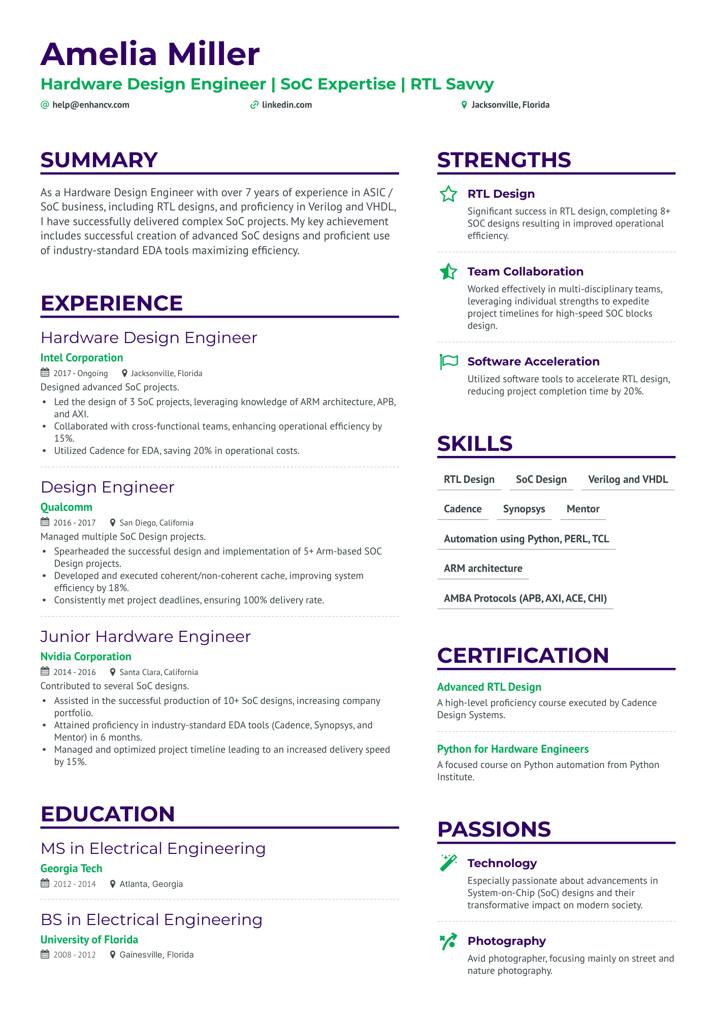 8 Design Engineer Resume Examples & Guide for 2024