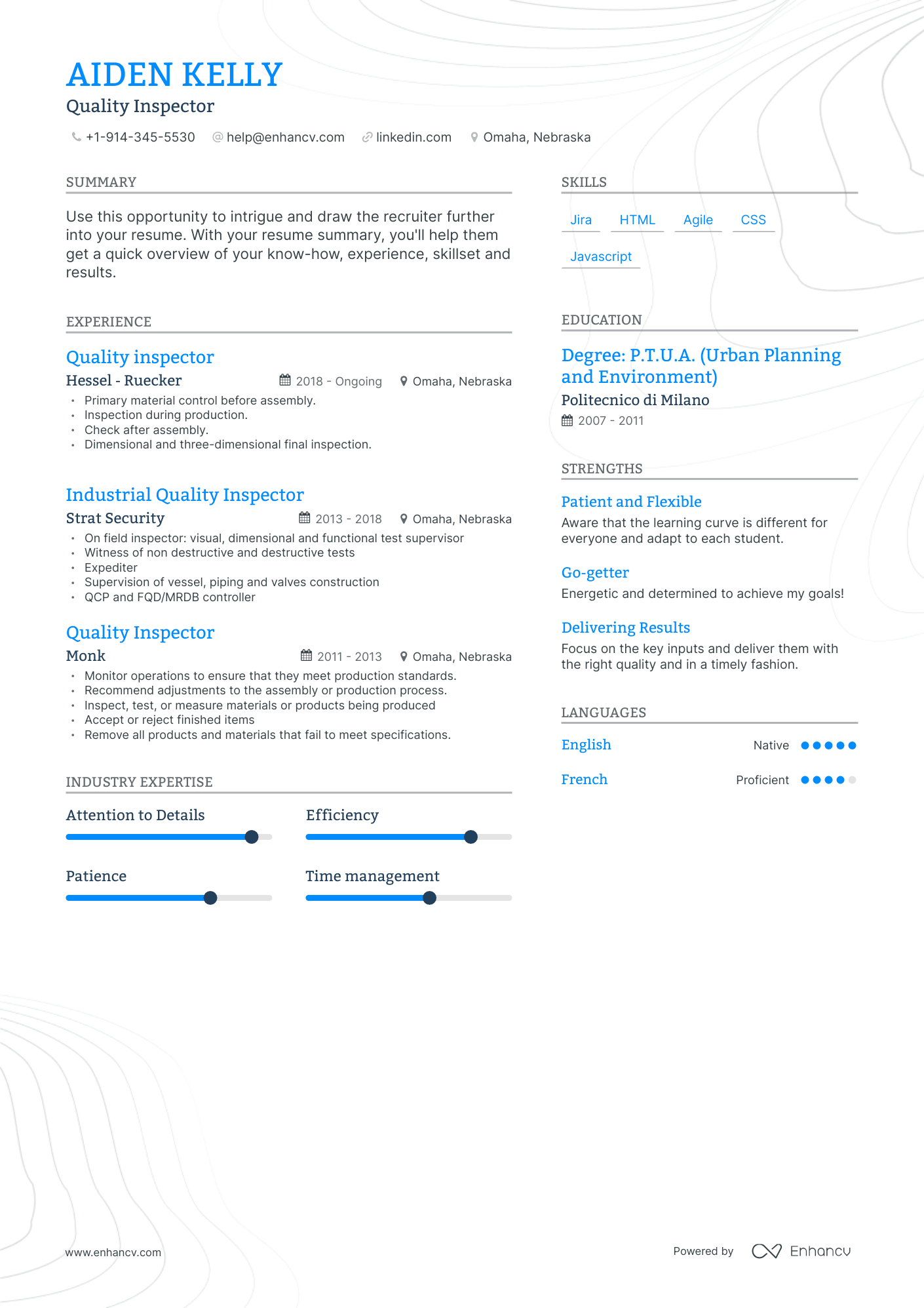 Quality Inspector Resume Examples & Guide for 2023 (Layout, Skills ...
