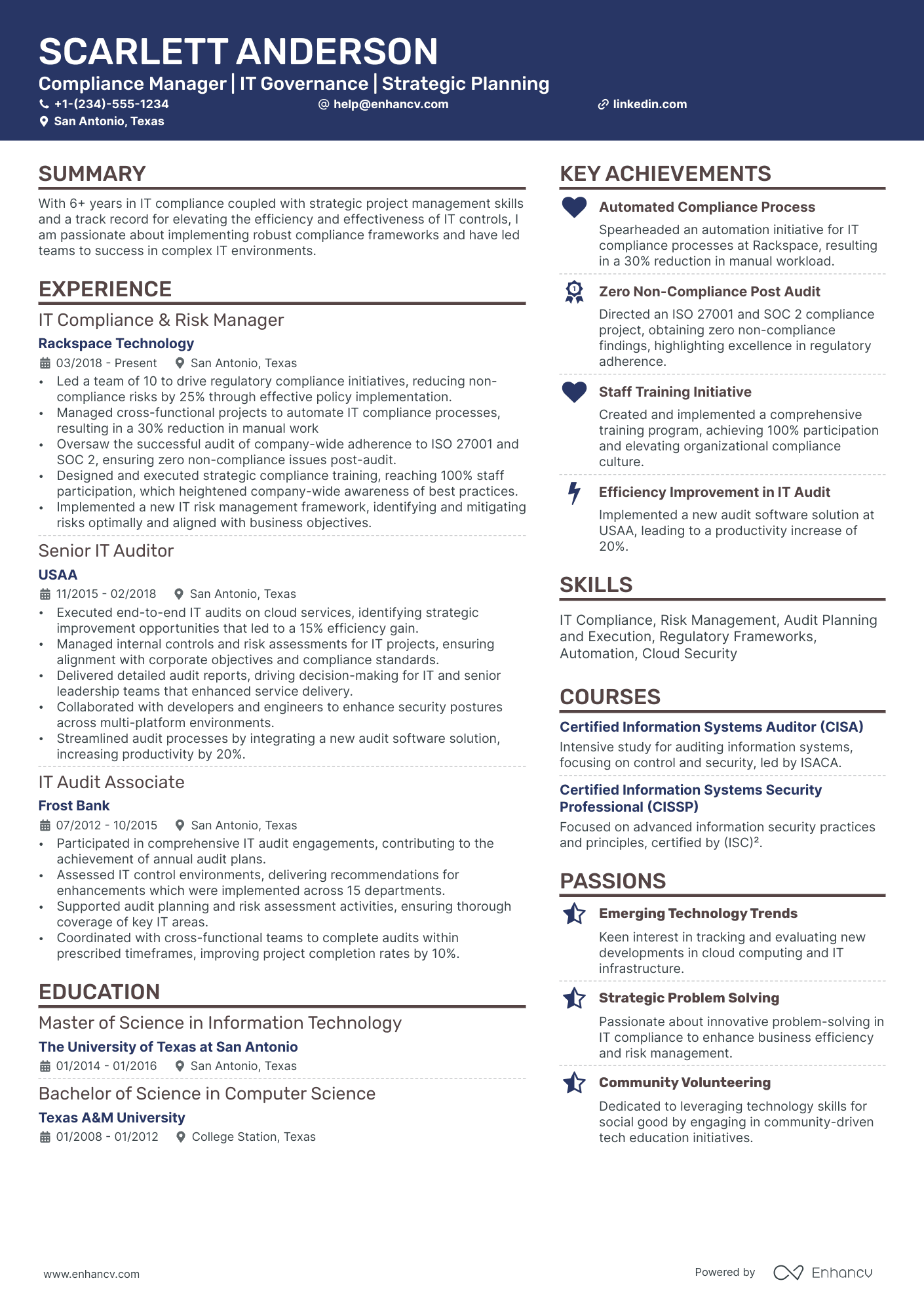 10 Big 4 Auditor Resume Examples & Guide for 2026