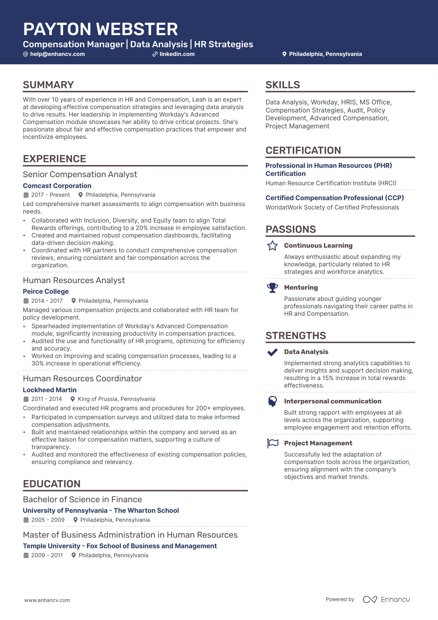 10 Compensation Manager Resume Examples & Guide for 2026