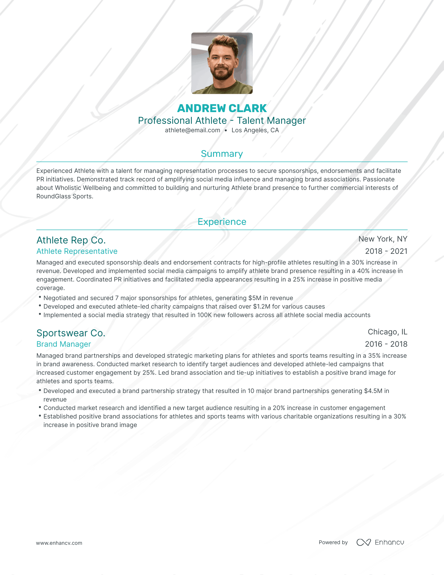 6 Athlete Resume Examples & Guide for 2023