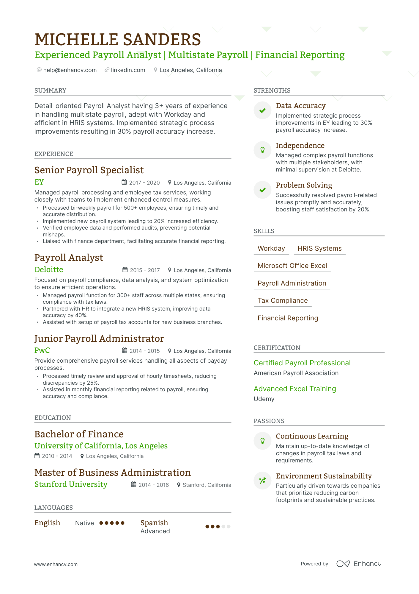 5 Payroll Analyst Resume Examples & Guide for 2024