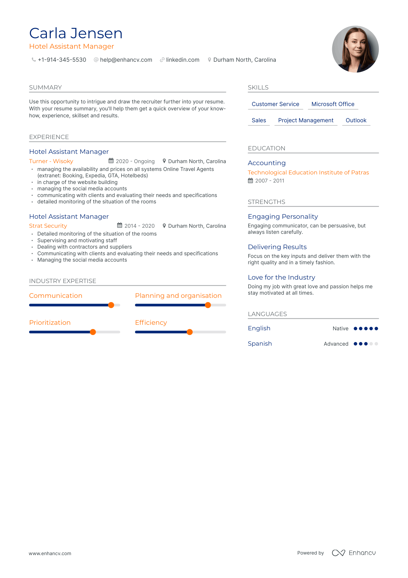 Hotel Assistant Manager Resume Examples & Guide for 2023 (Layout ...