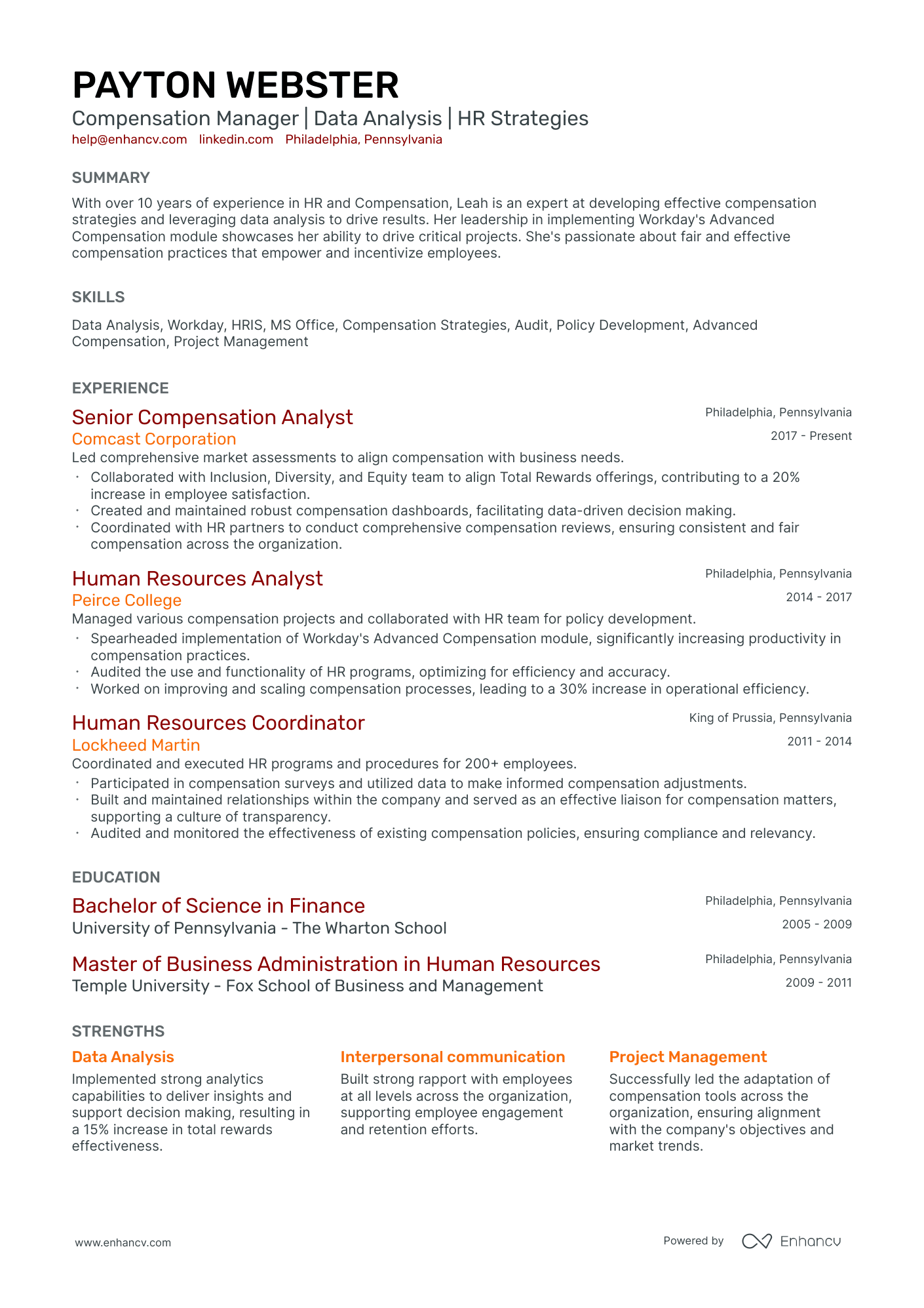 10 Compensation Manager Resume Examples & Guide for 2026