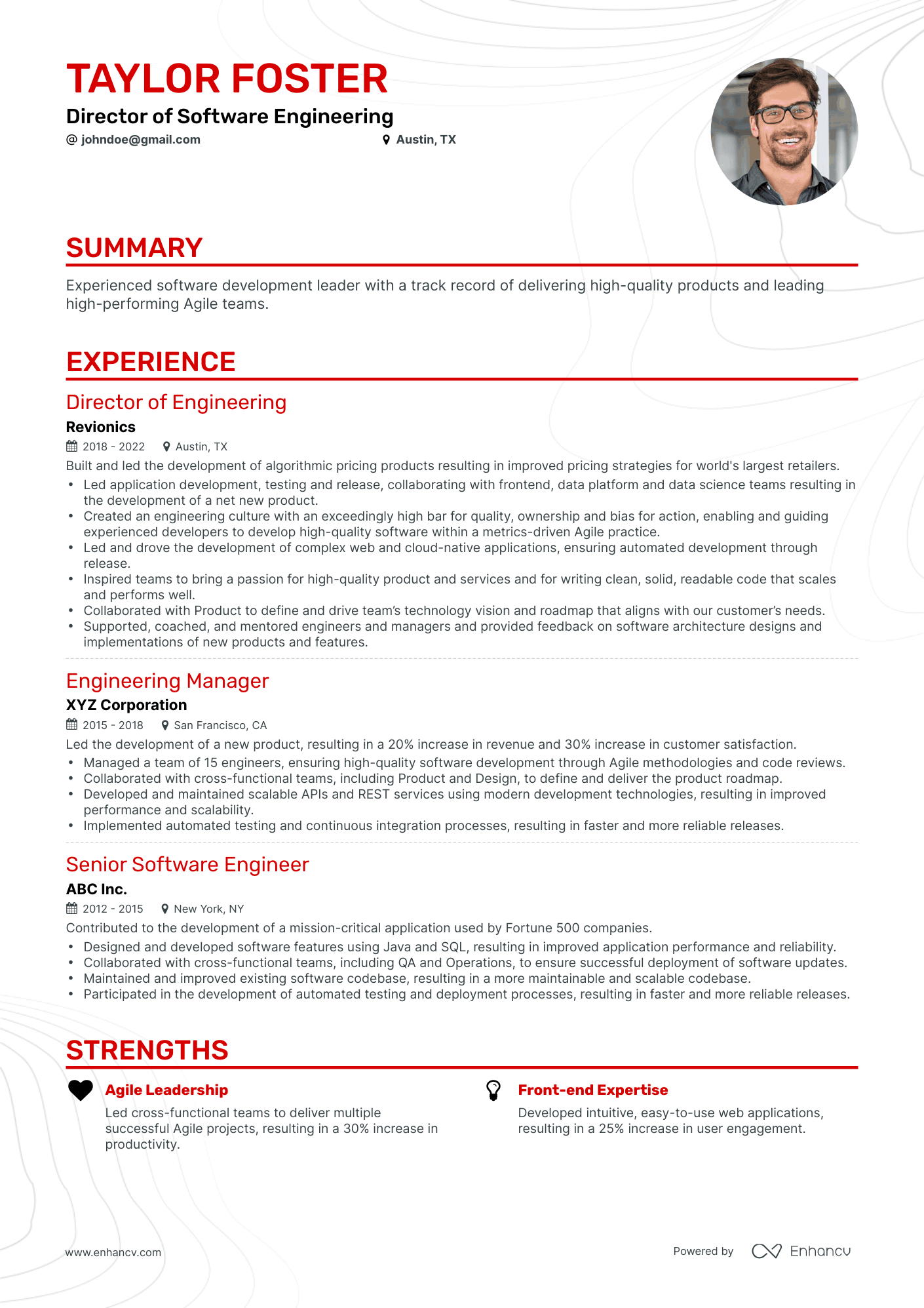 5 Director of Software Engineering Resume Examples & Guide for 2024