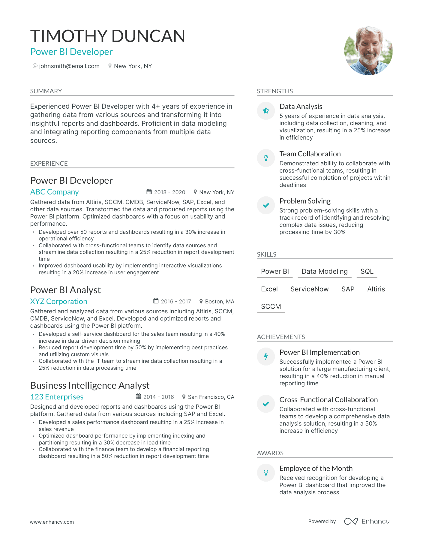 6 Power BI developer Resume Examples & Guide for 2023