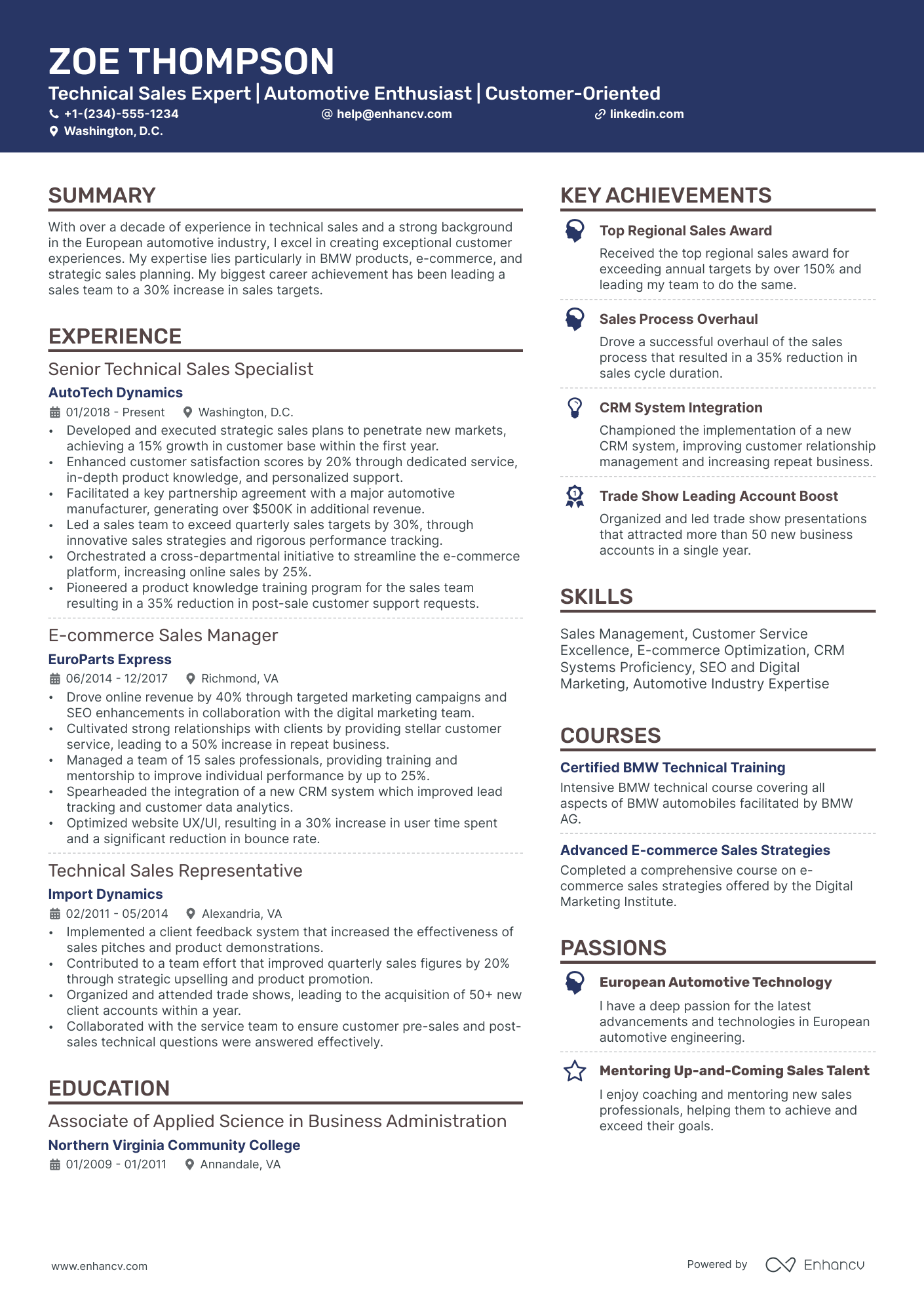 10 Technical Sales Representative Resume Examples & Guide for 2026