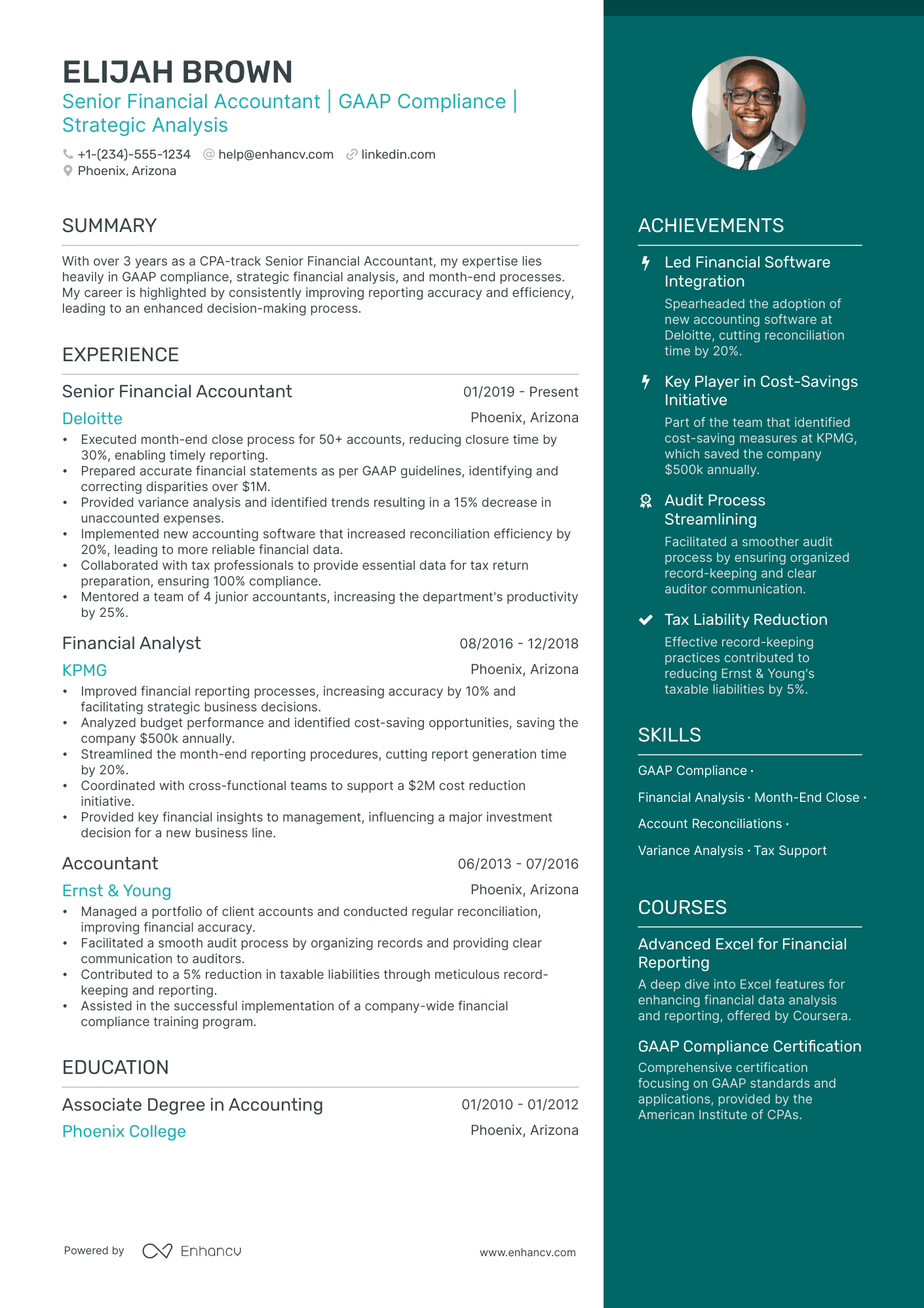 5 Financial Accounting Resume Examples & Guide for 2024