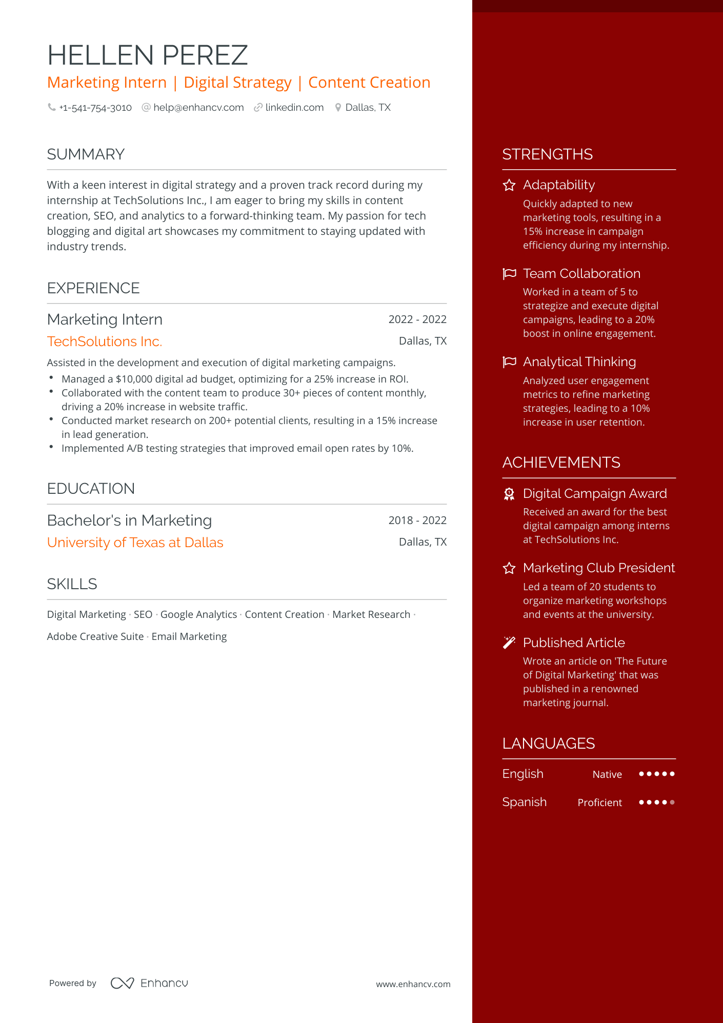 High School Student Resume Examples & Guide for 2024