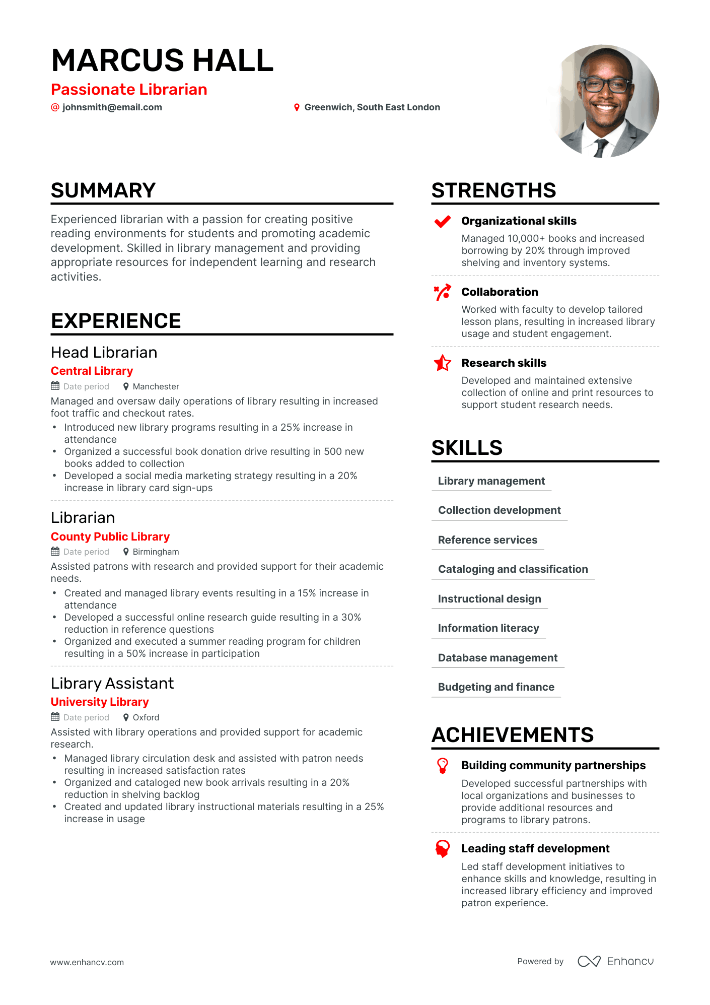 5 Librarian Resume Examples & Guide for 2023