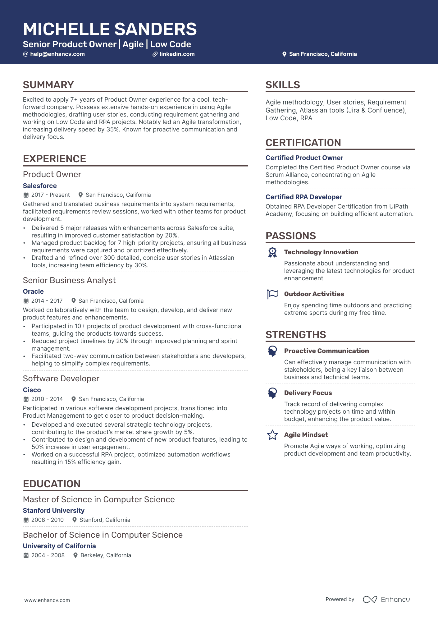 10 Senior Product Owner Resume Examples & Guide for 2026