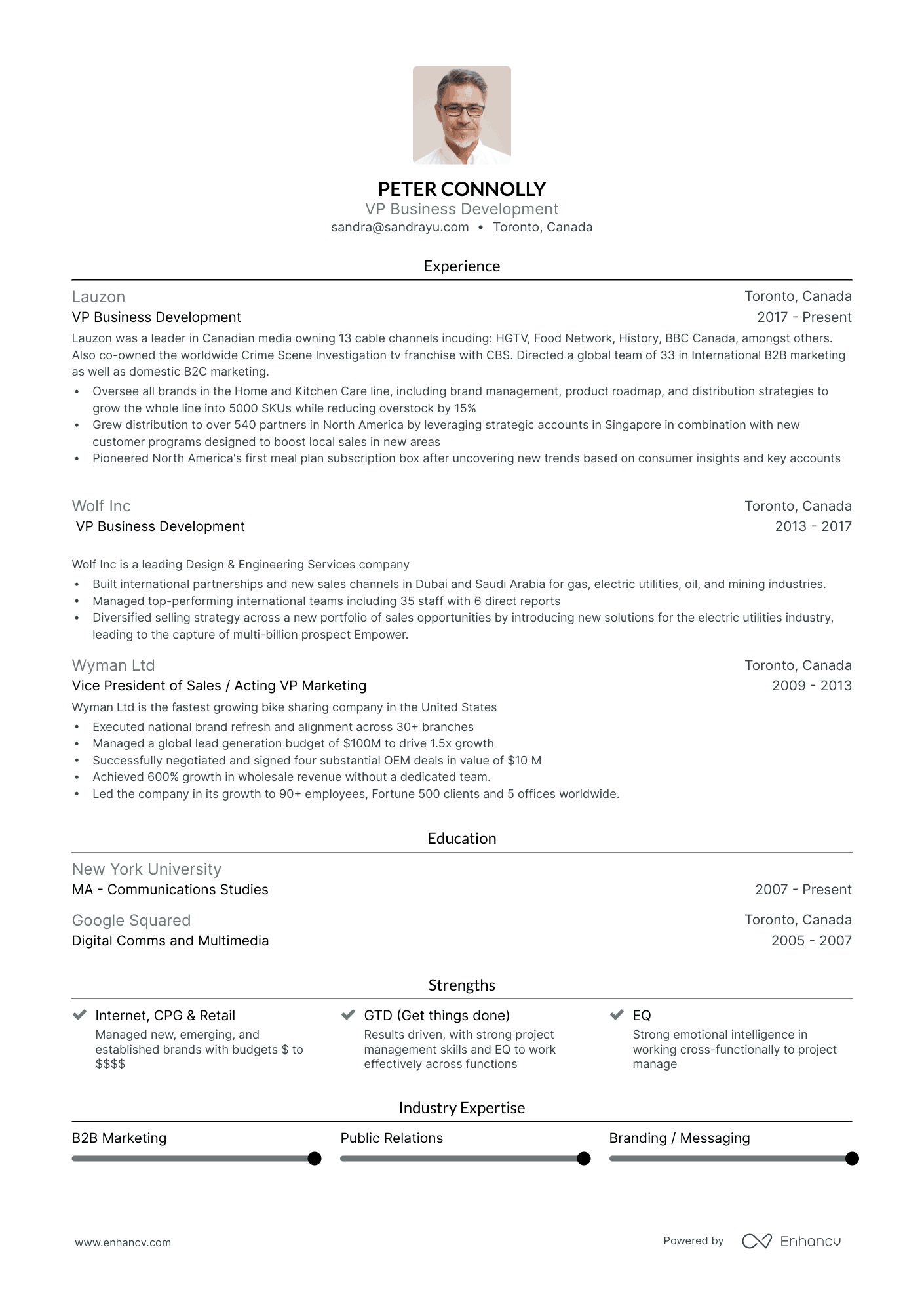 5 VP Business Development Resume Examples & Guide for 2024