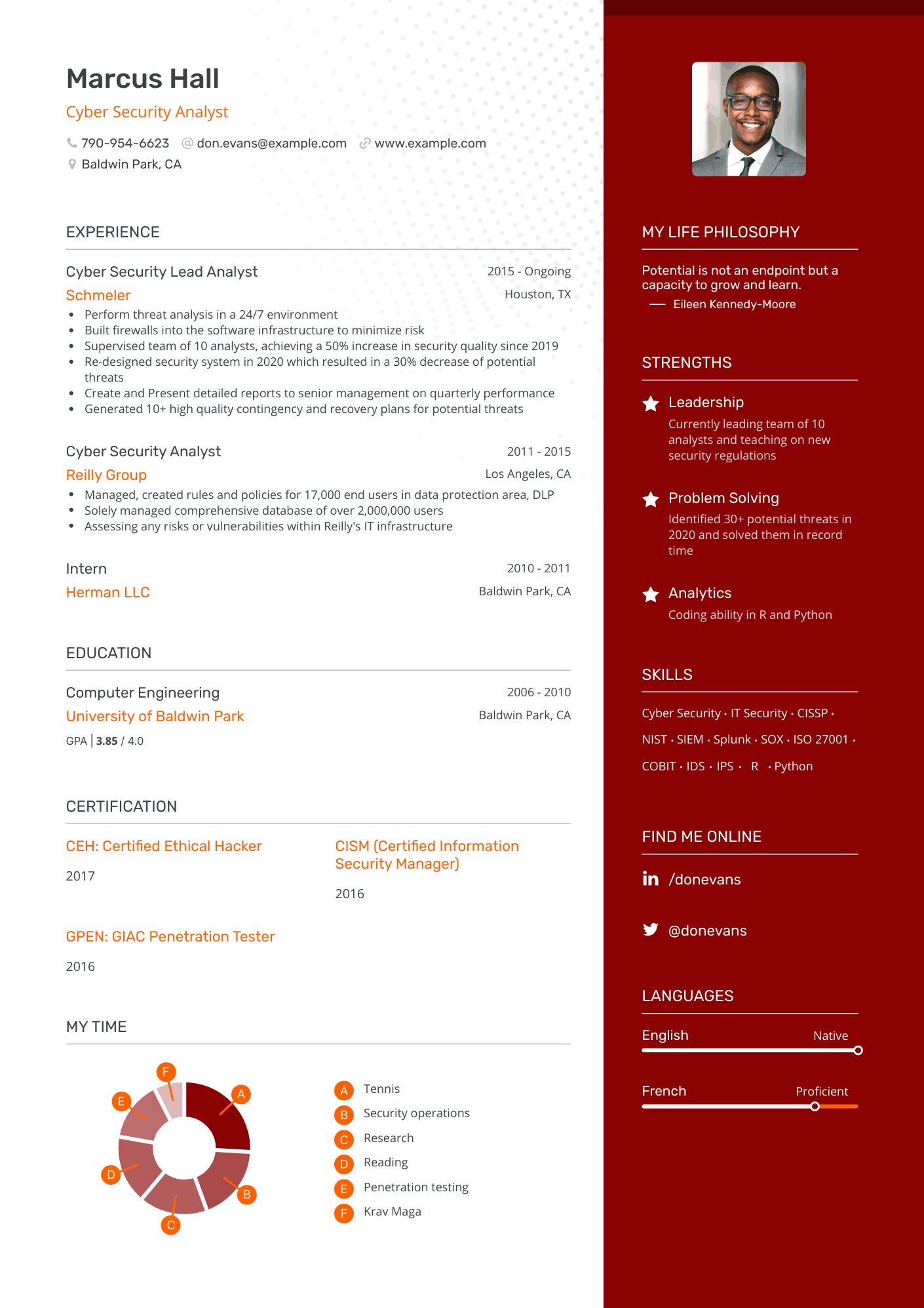 5 Cyber Security Analyst Resume Examples & Guide for 2023